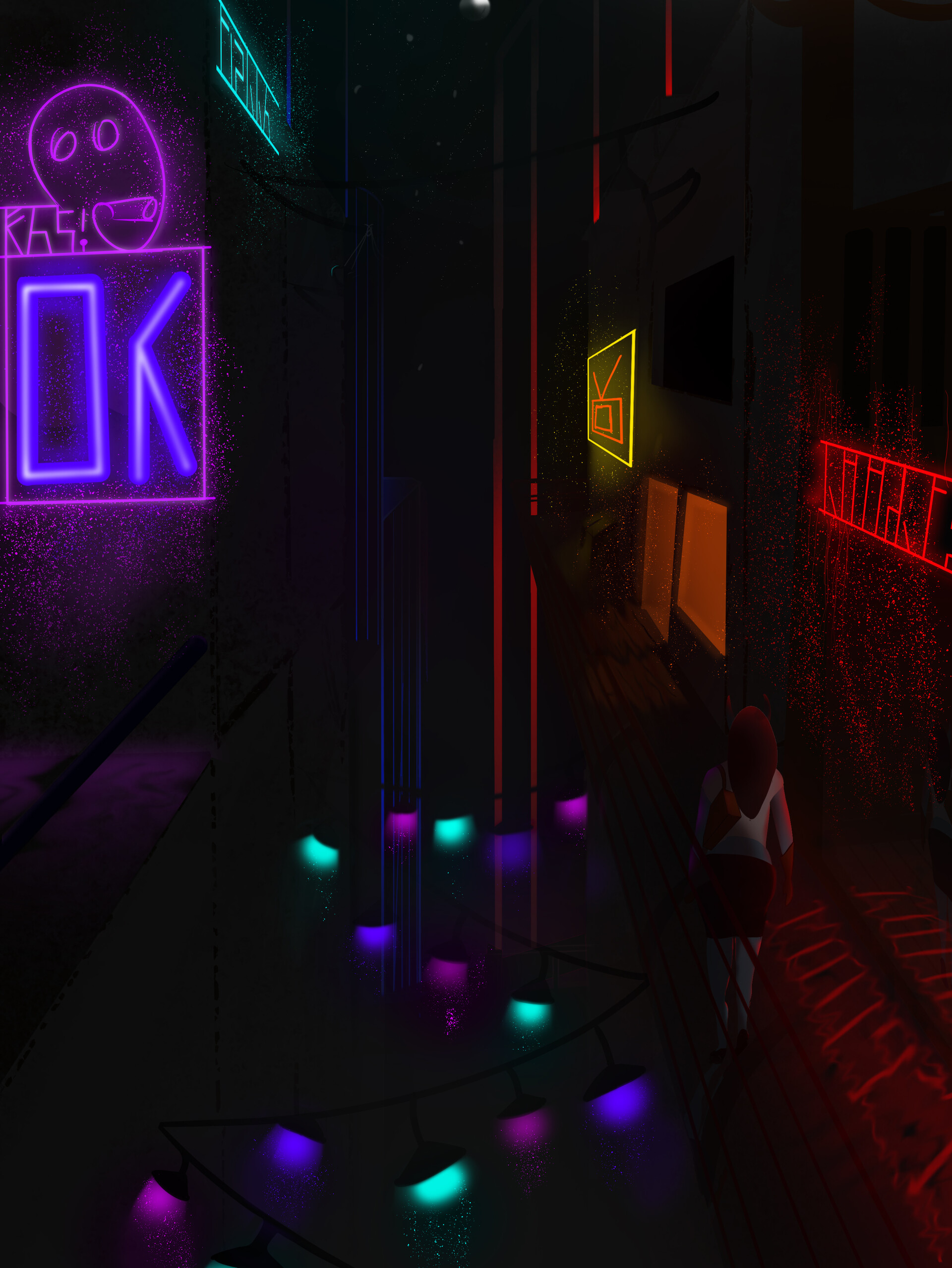 ArtStation - Unit 4 Neon Environment