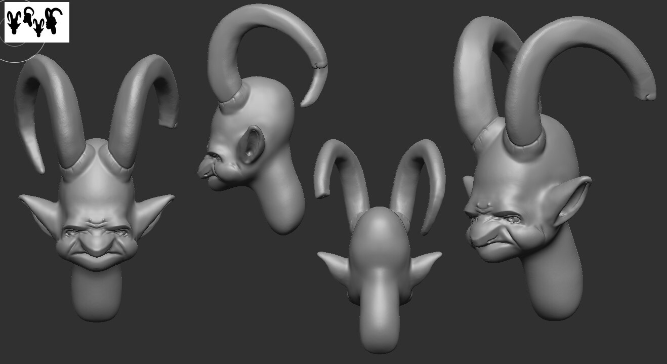 ArtStation - Horned Goblin