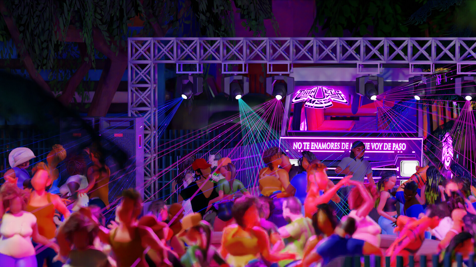 ArtStation - Baile Sonidero (cumbia dance meet) Low Poly