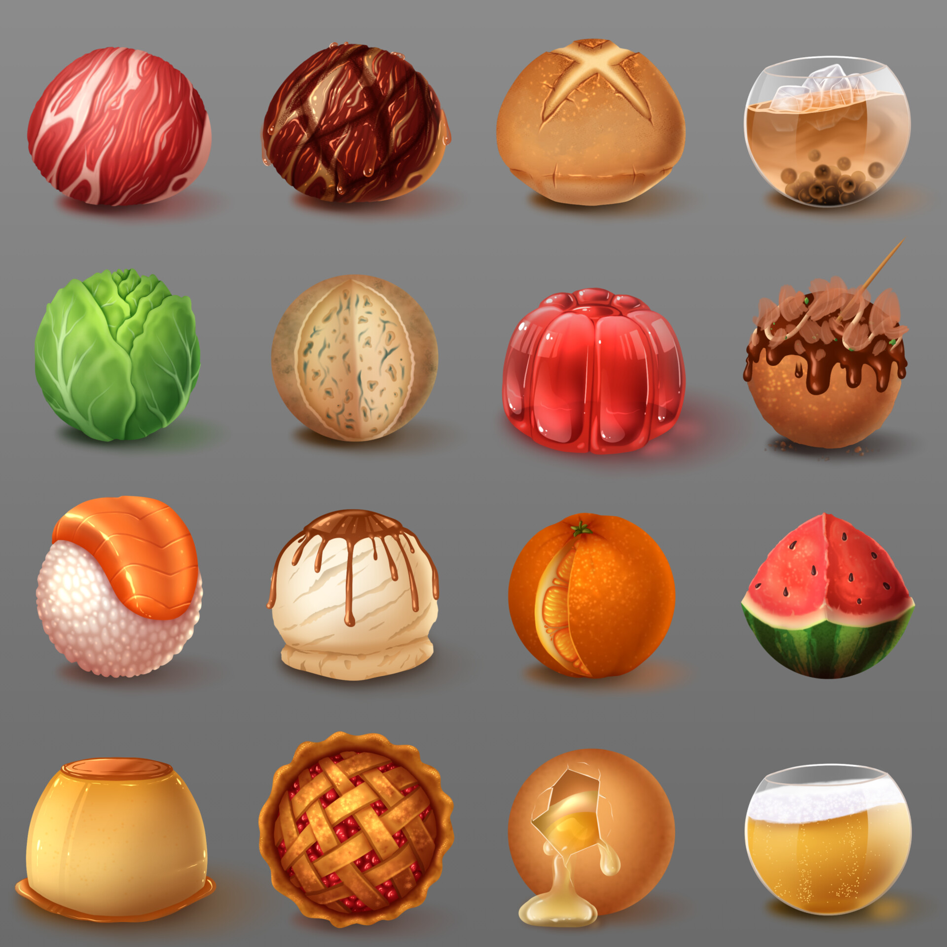 ArtStation - Material studies - Food