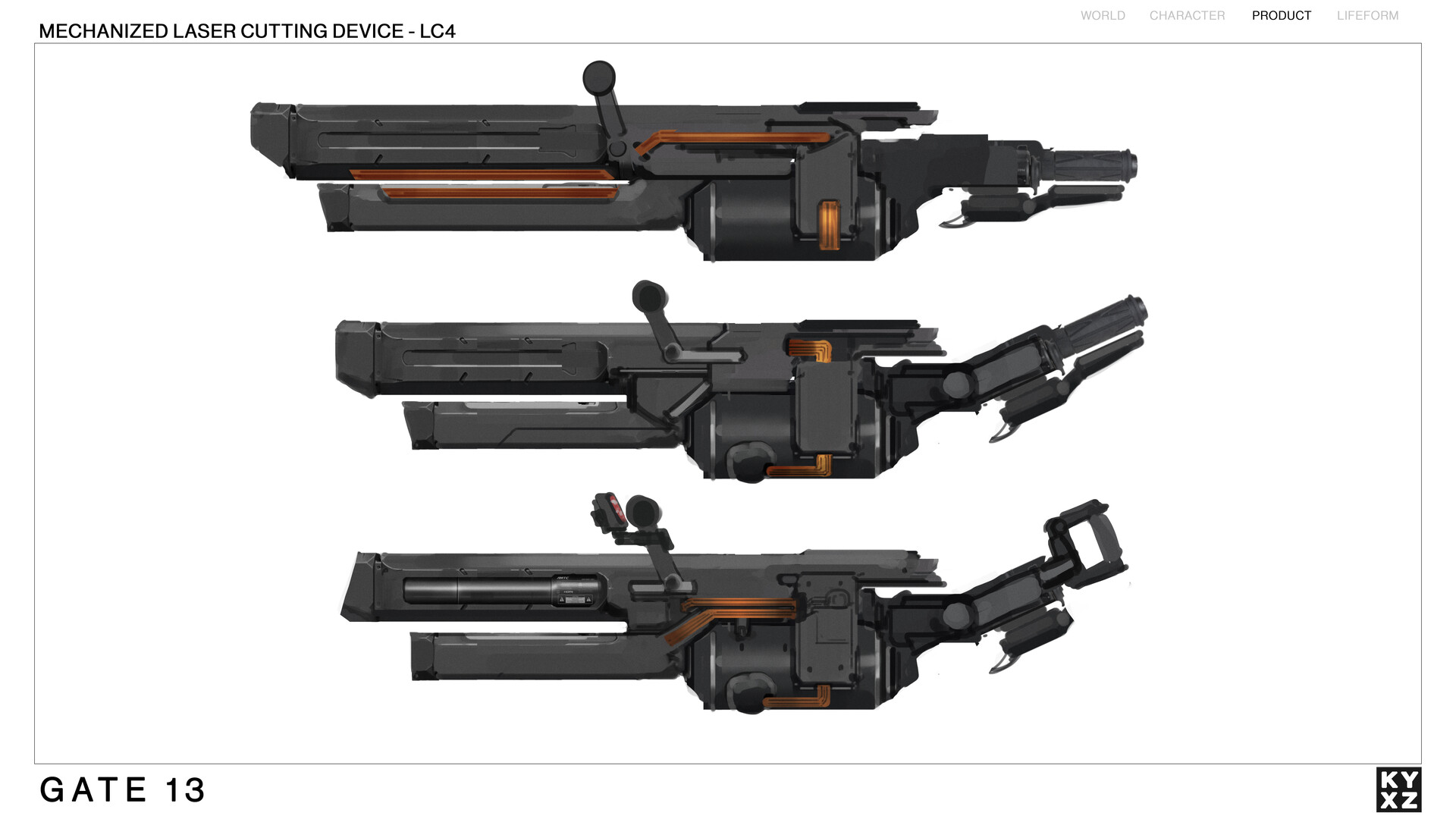 Kieren Xiang - GATE 13 - Weapon Designs