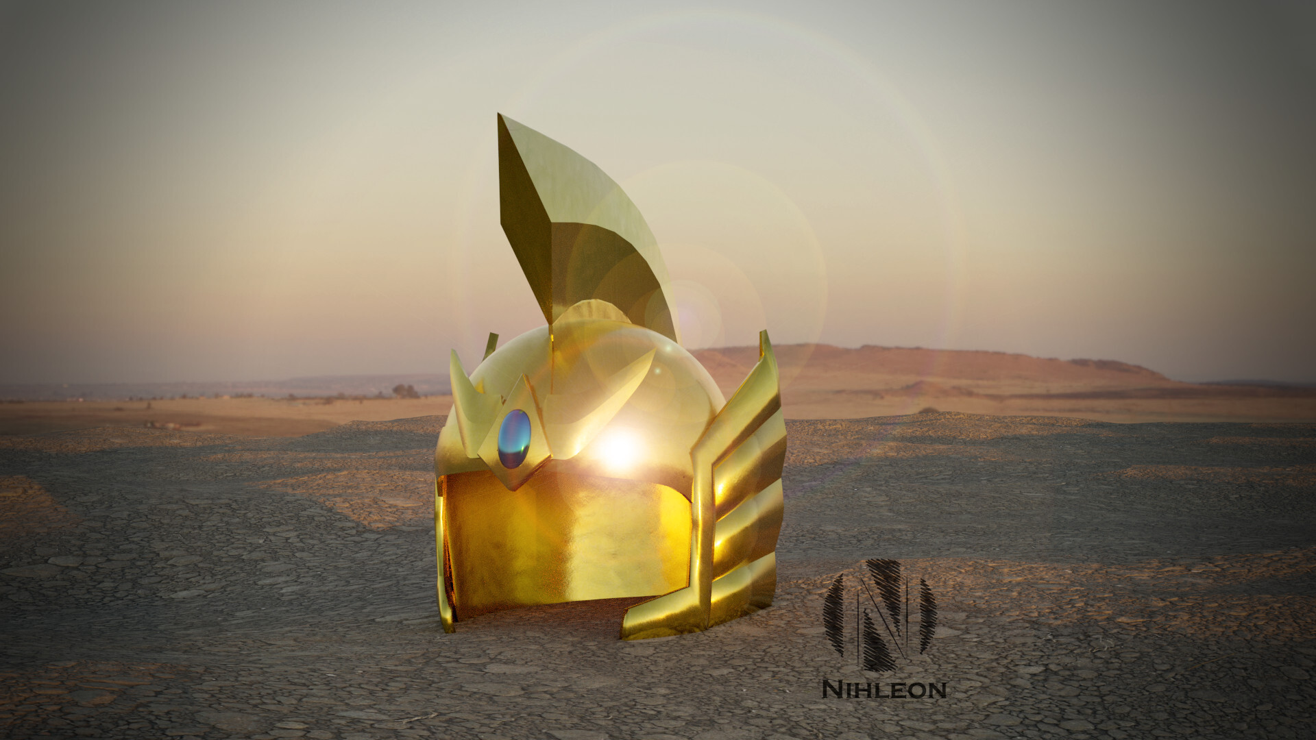 ArtStation - Helmet of Mu, Knight of Aries (Saint seiya)