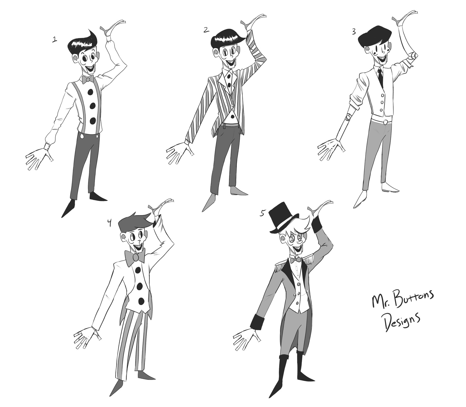 Victoria Trudeau - Mr. Buttons Character Design