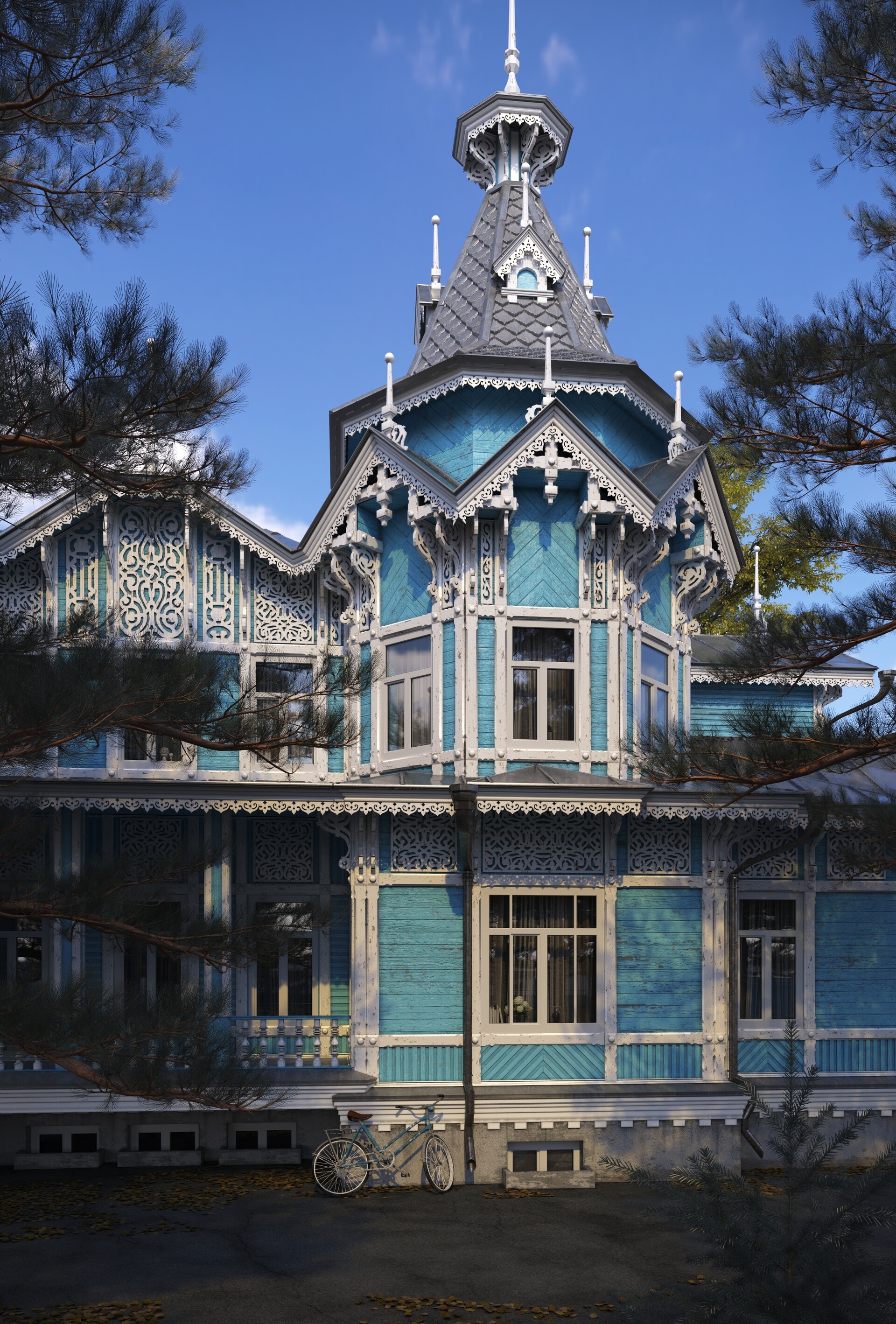 ArtStation - Mansion of the merchant G. Golovanov. Tomsk