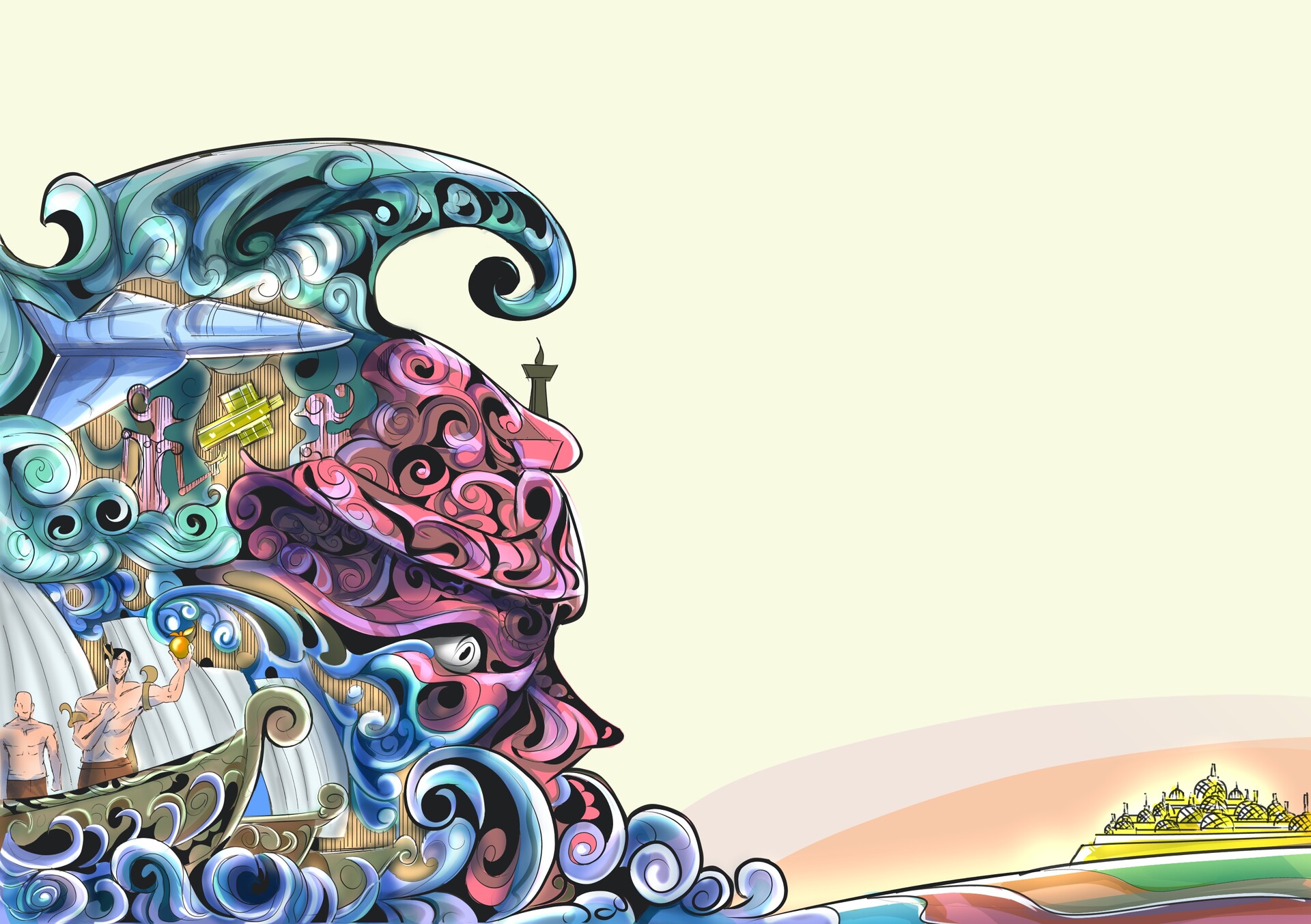 ArtStation - doodle art wayang