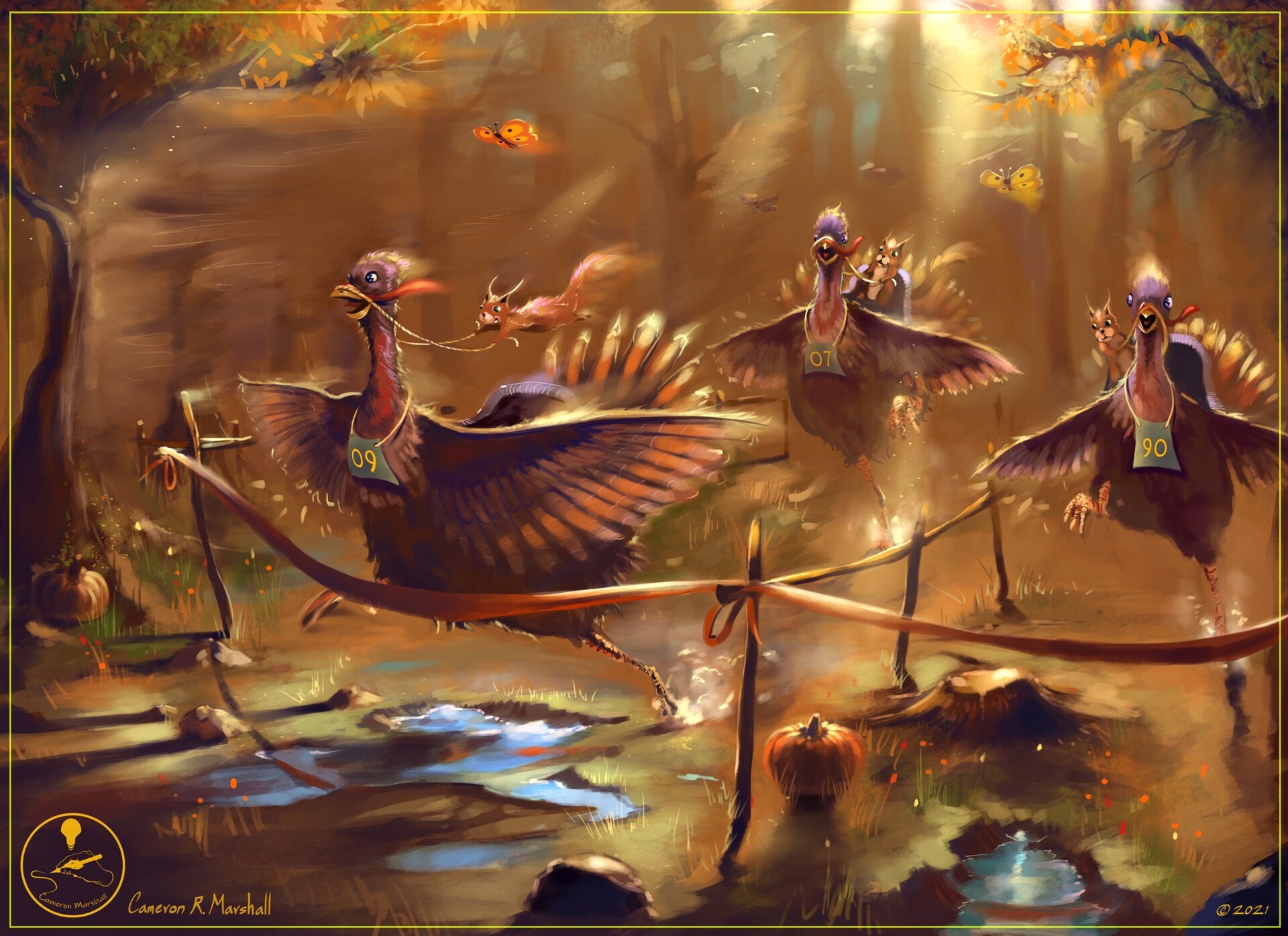 ArtStation - Turkey Race 🍁🦃🏁