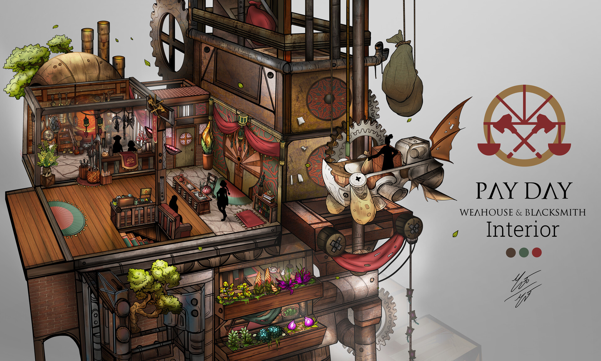 ArtStation - Pay day interior design