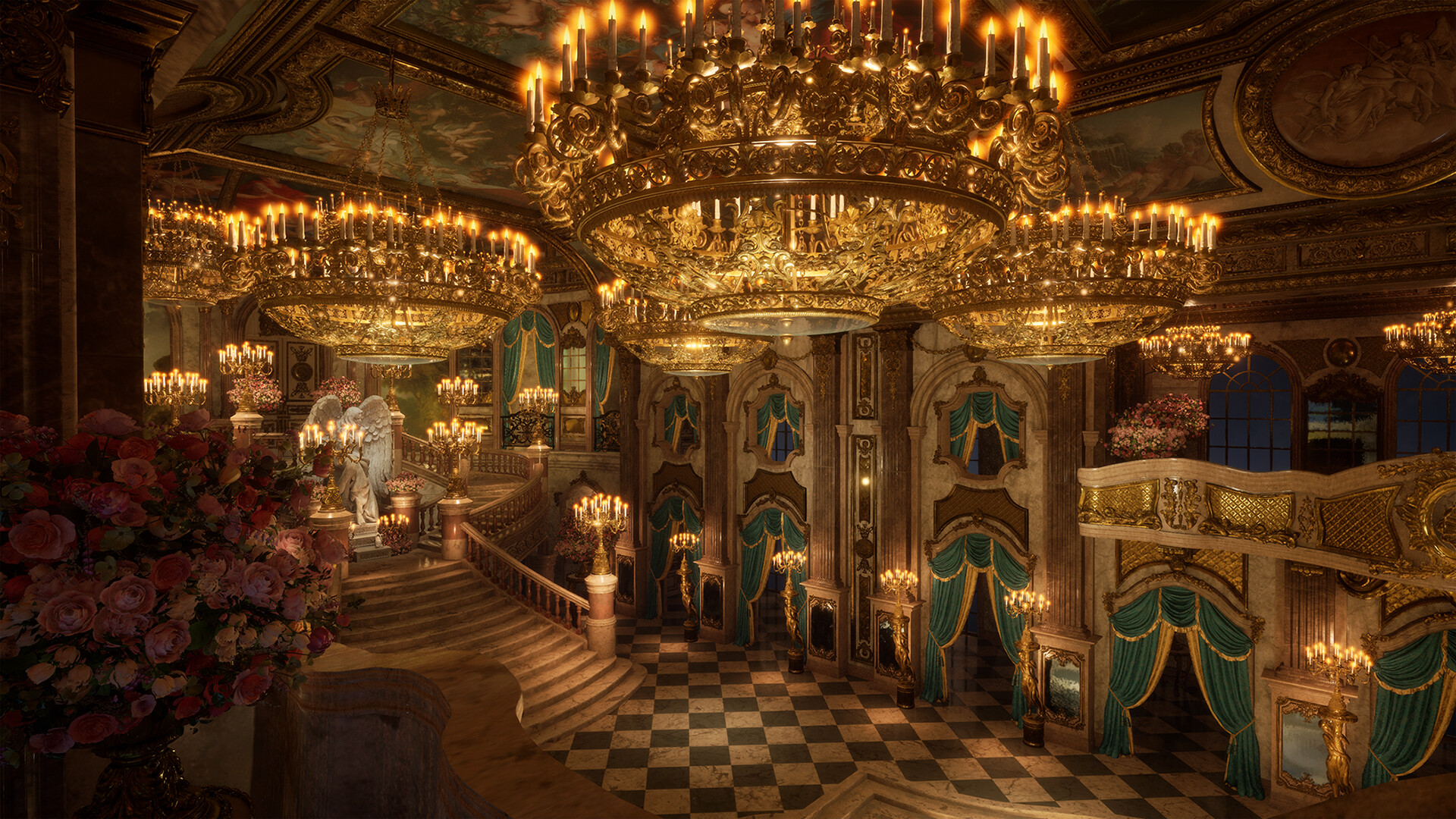 Cinderella Ballroom Background