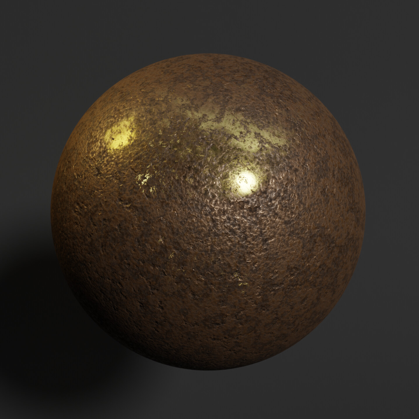 ArtStation - Old bronze material