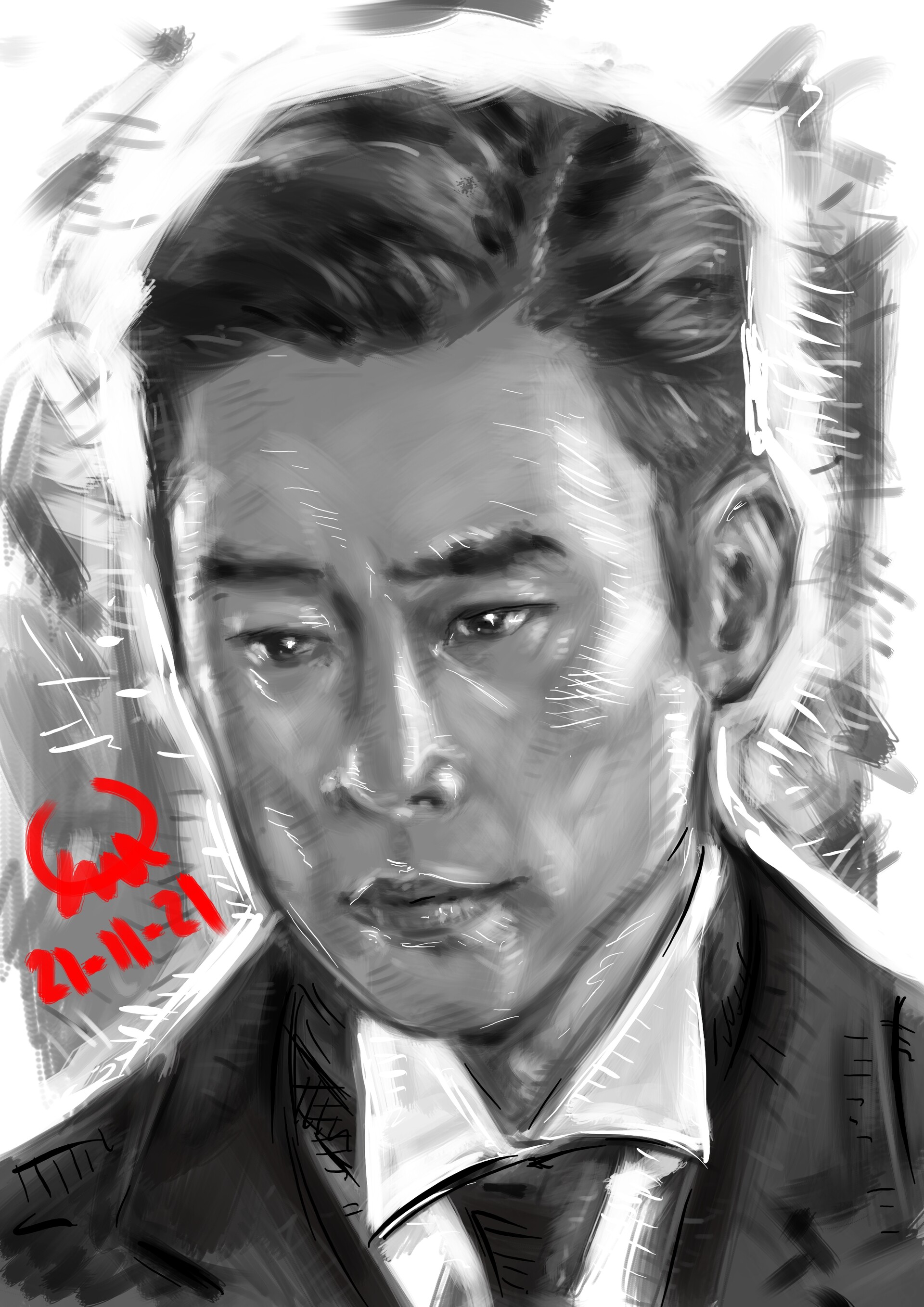 ArtStation - Mr. Sunshine’s Eugene portrait sketch