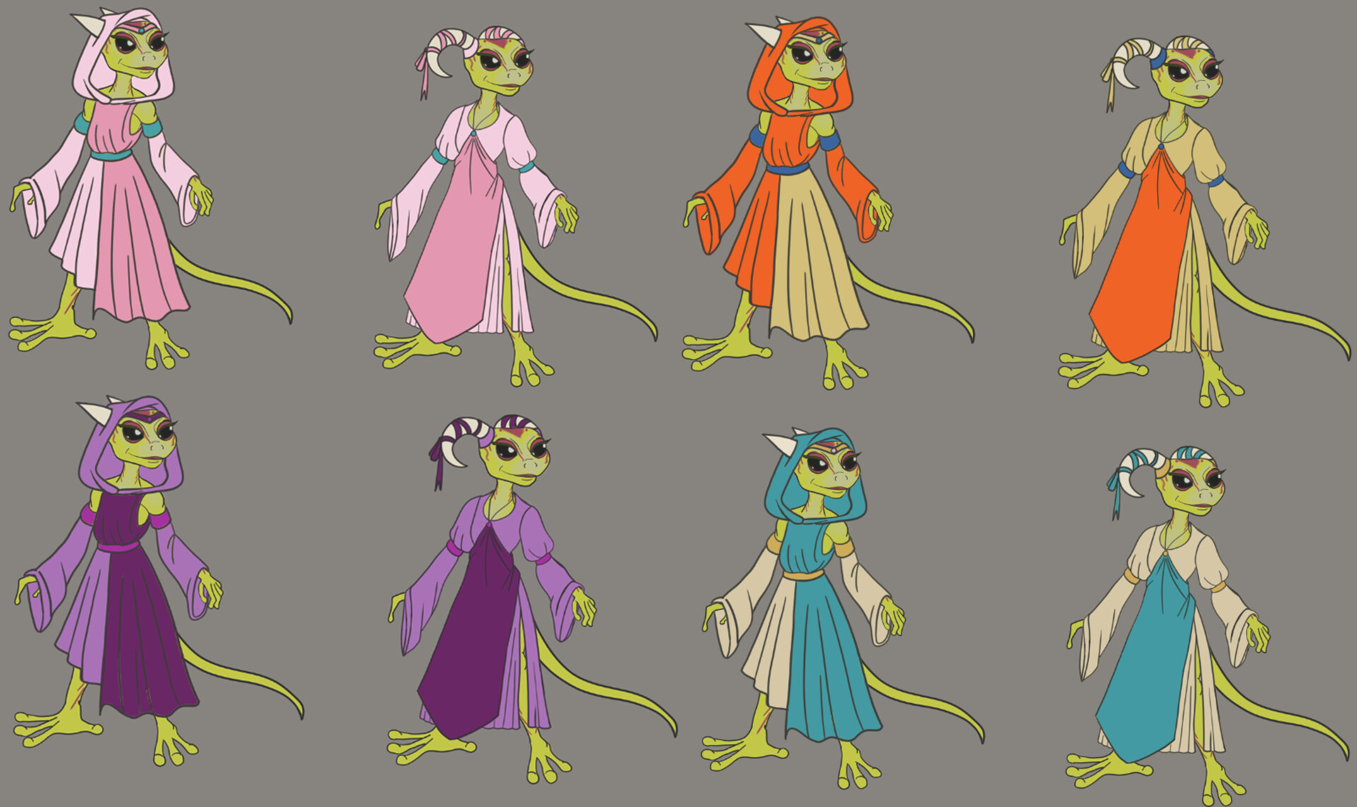 ArtStation - Lizard girl concepts