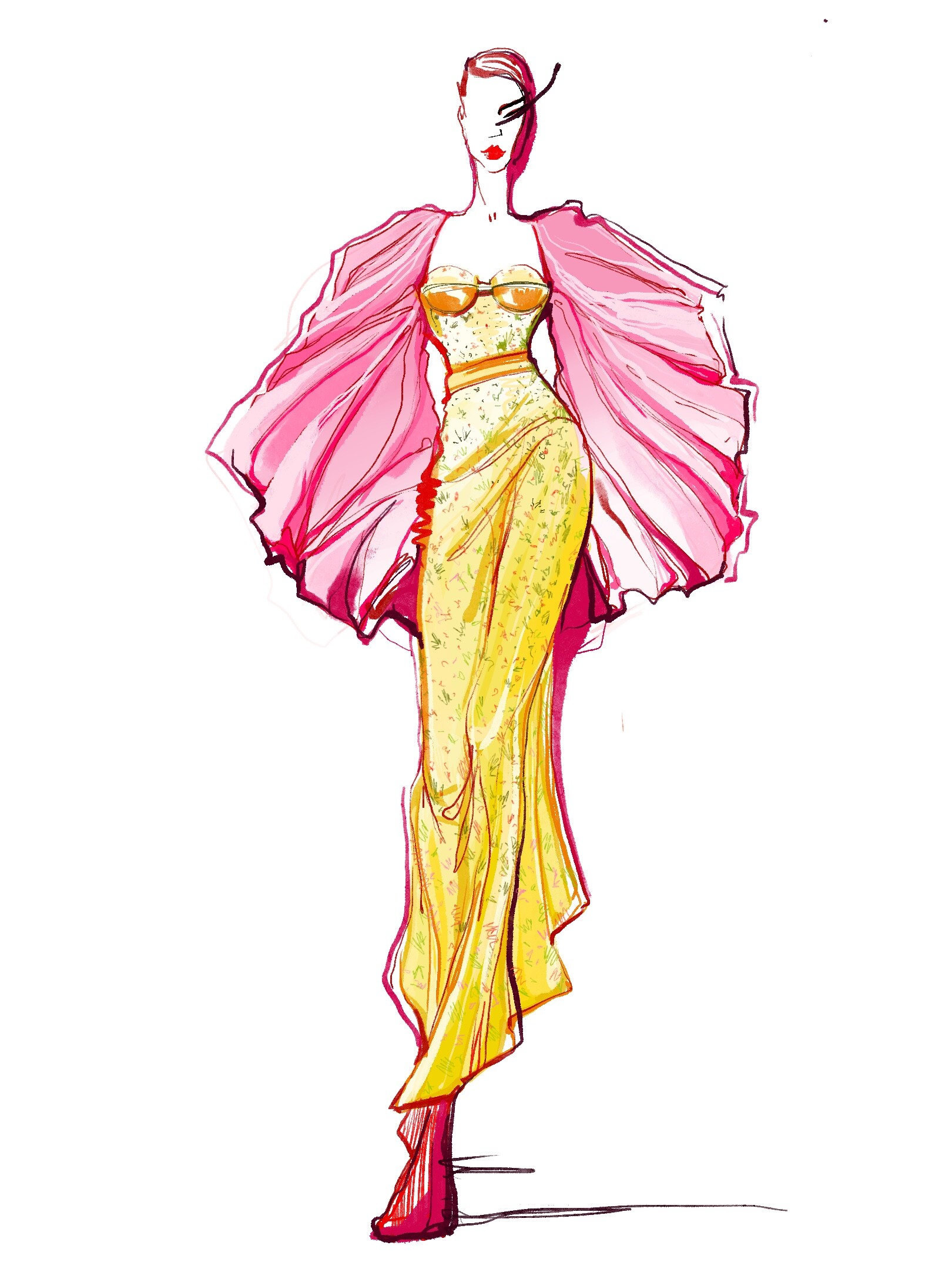 ArtStation - Fashion editorial illustration