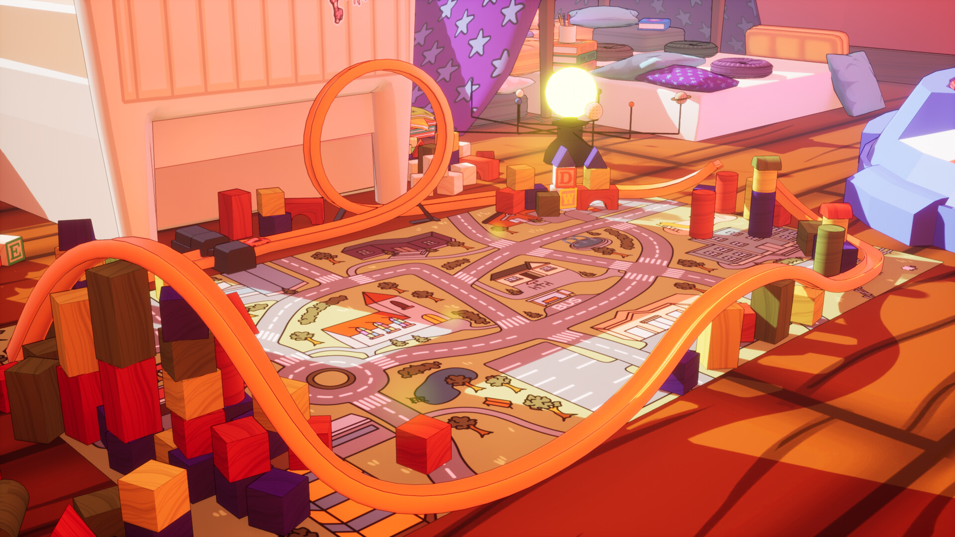 ArtStation - Toy Rumble Map: Road Mat