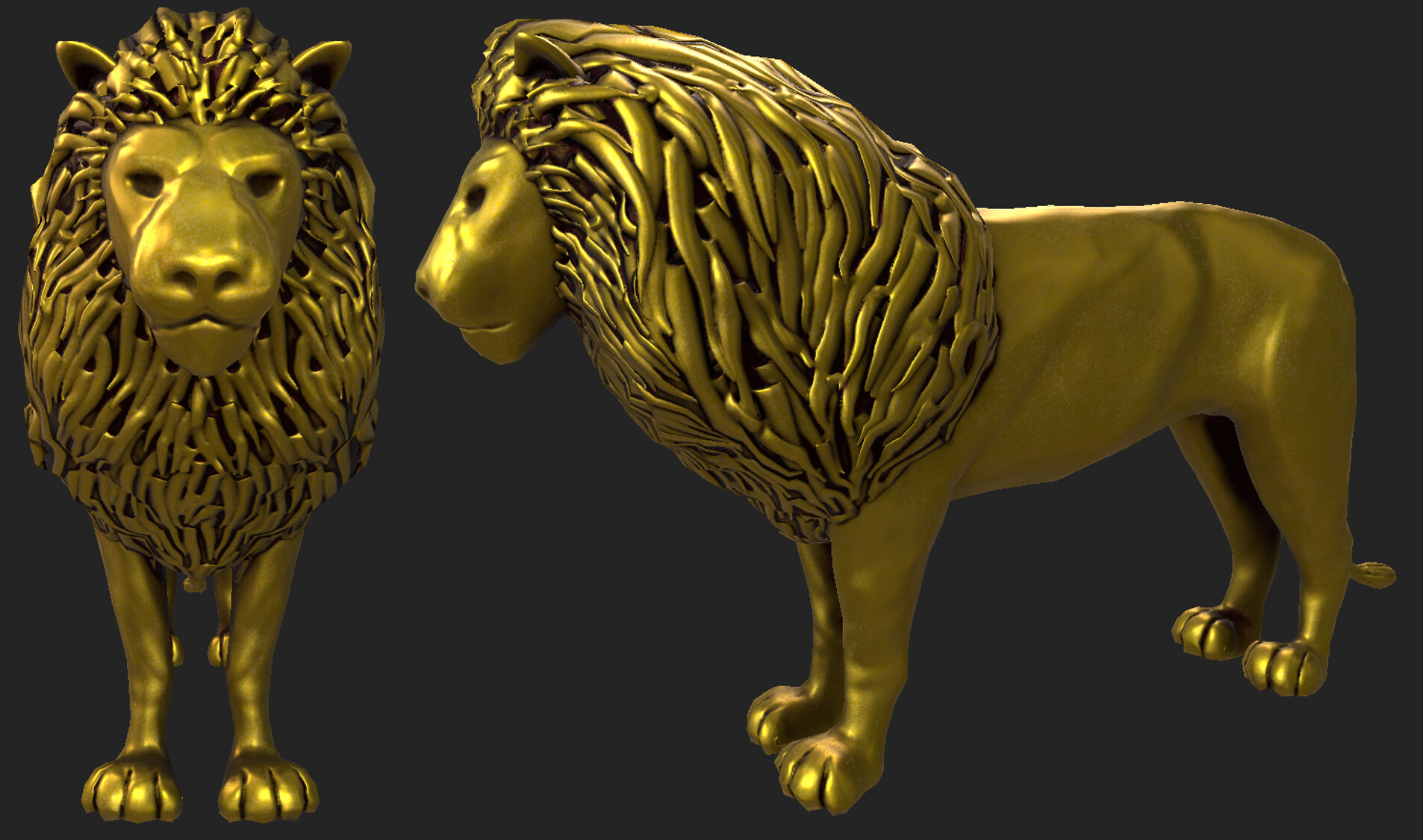 Tobias Terrero - Stylized Gold Lion