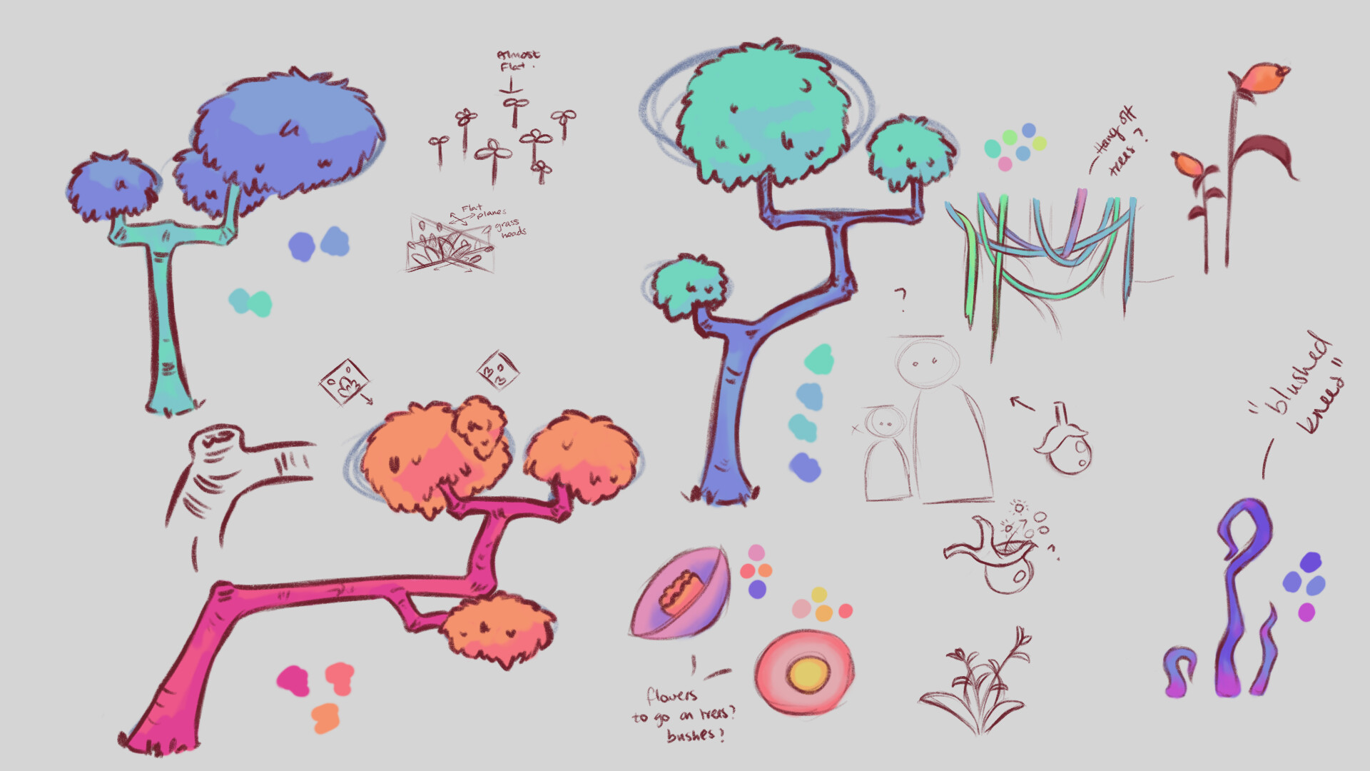 ArtStation - Stylized Trees Concept 1