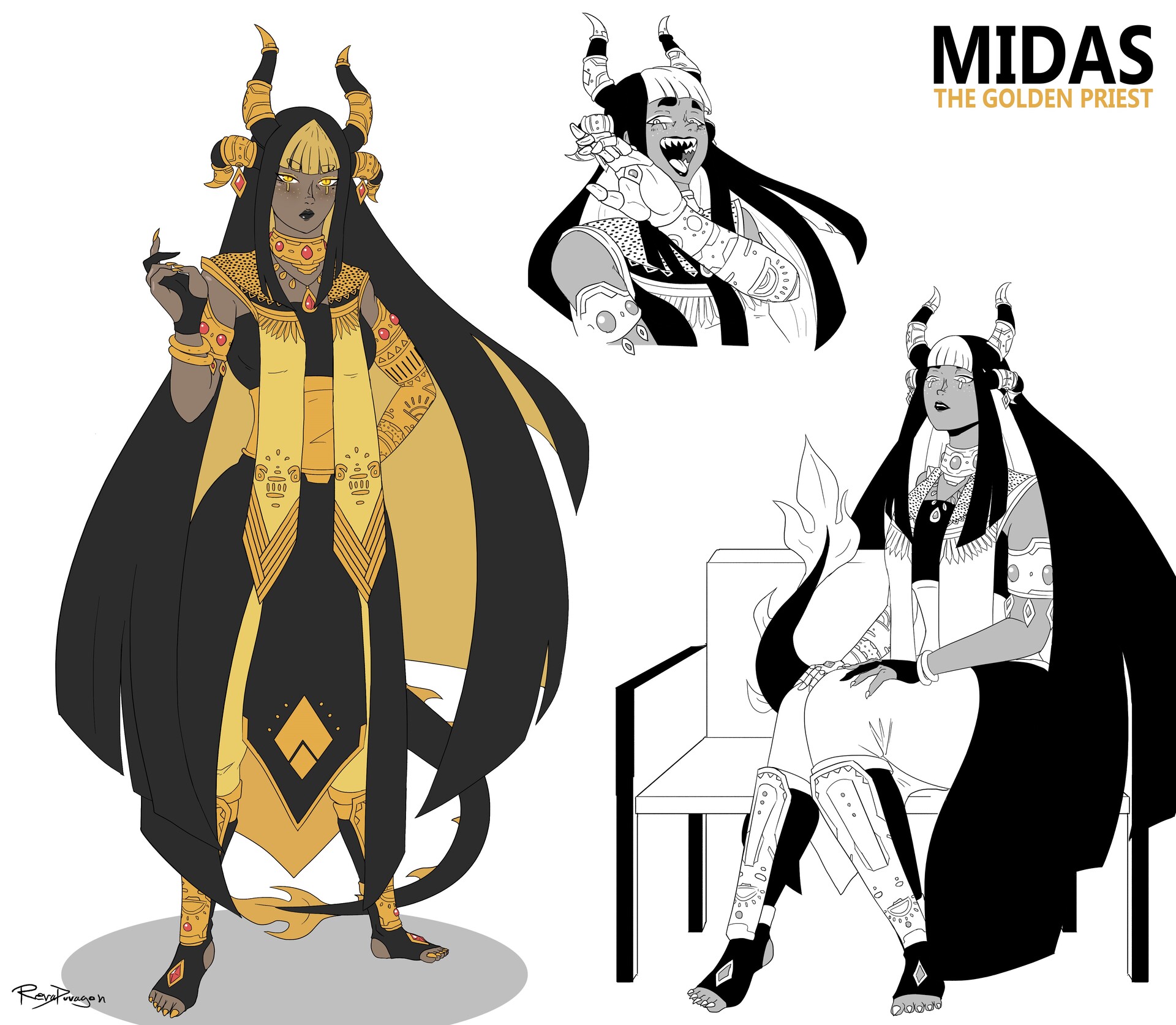 ArtStation - Midas - The golden priest