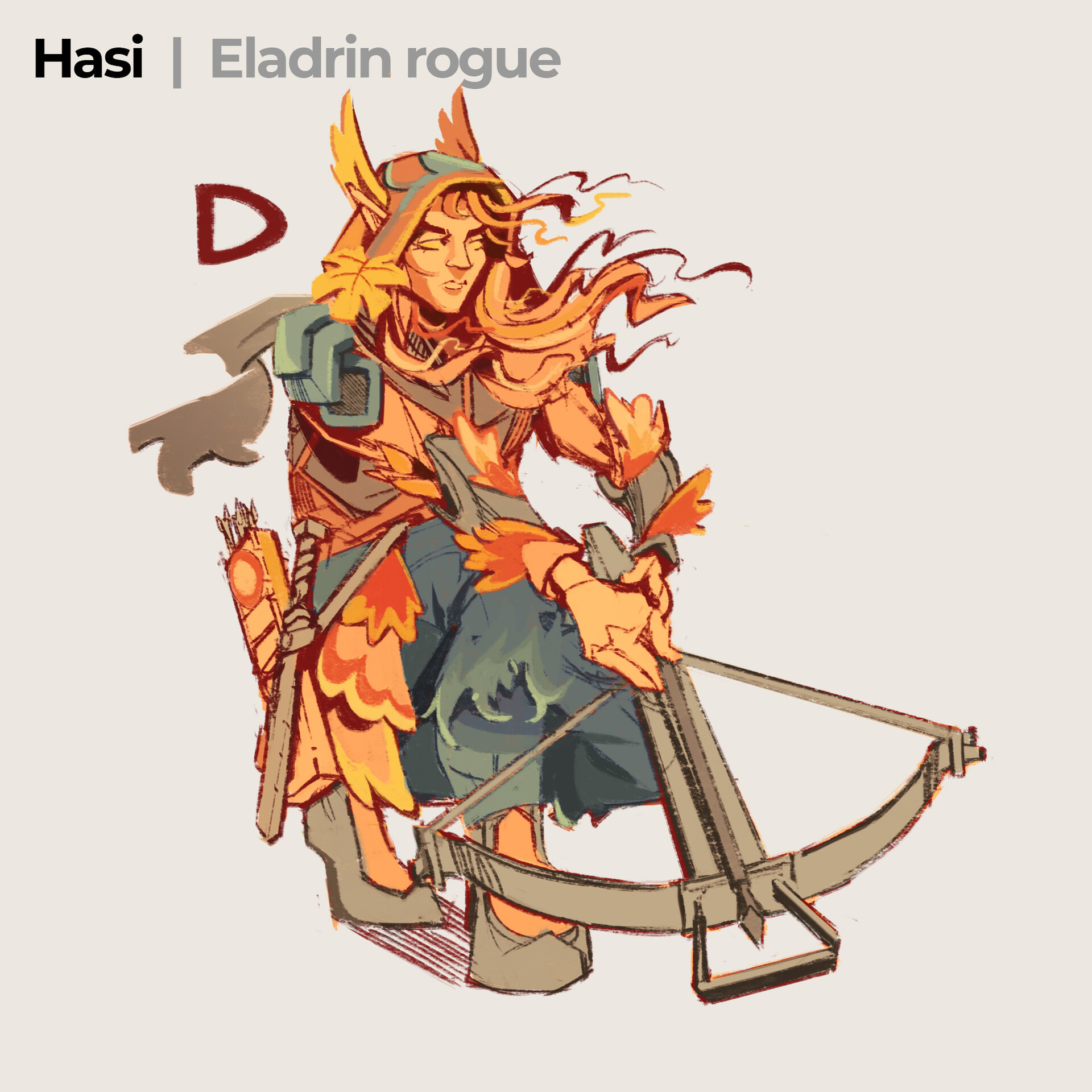 ArtStation - Hasi - character design for a DnD squad