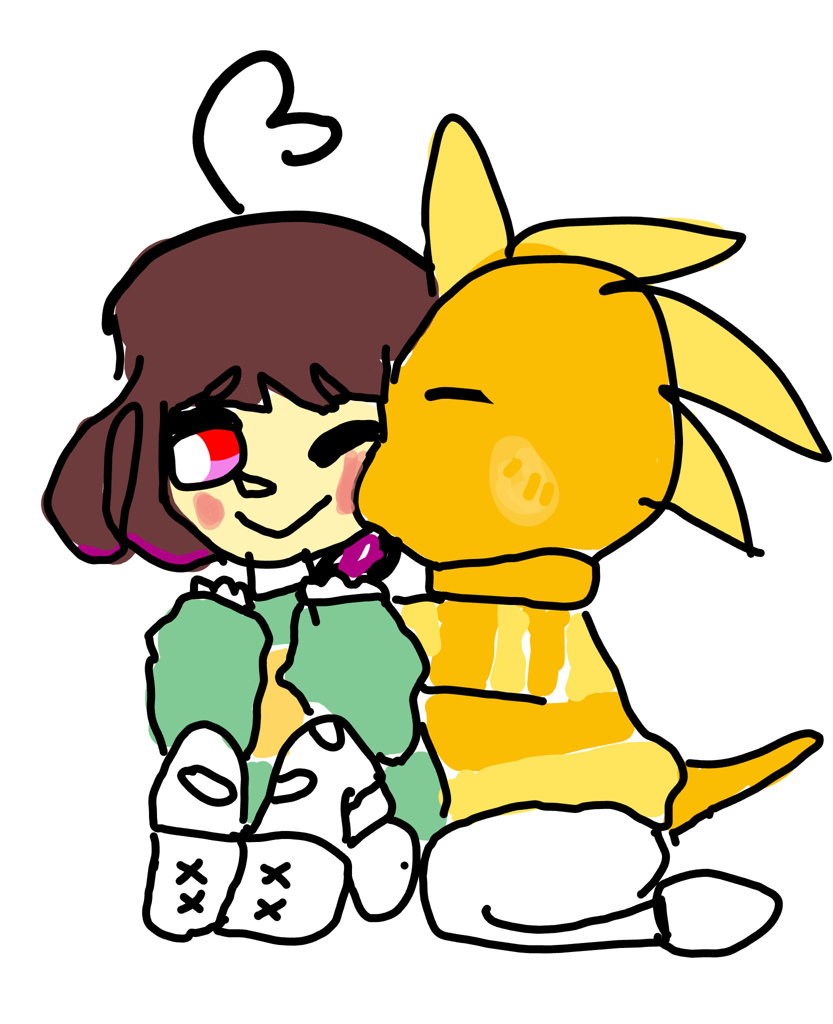 ArtStation - monster teen x chara