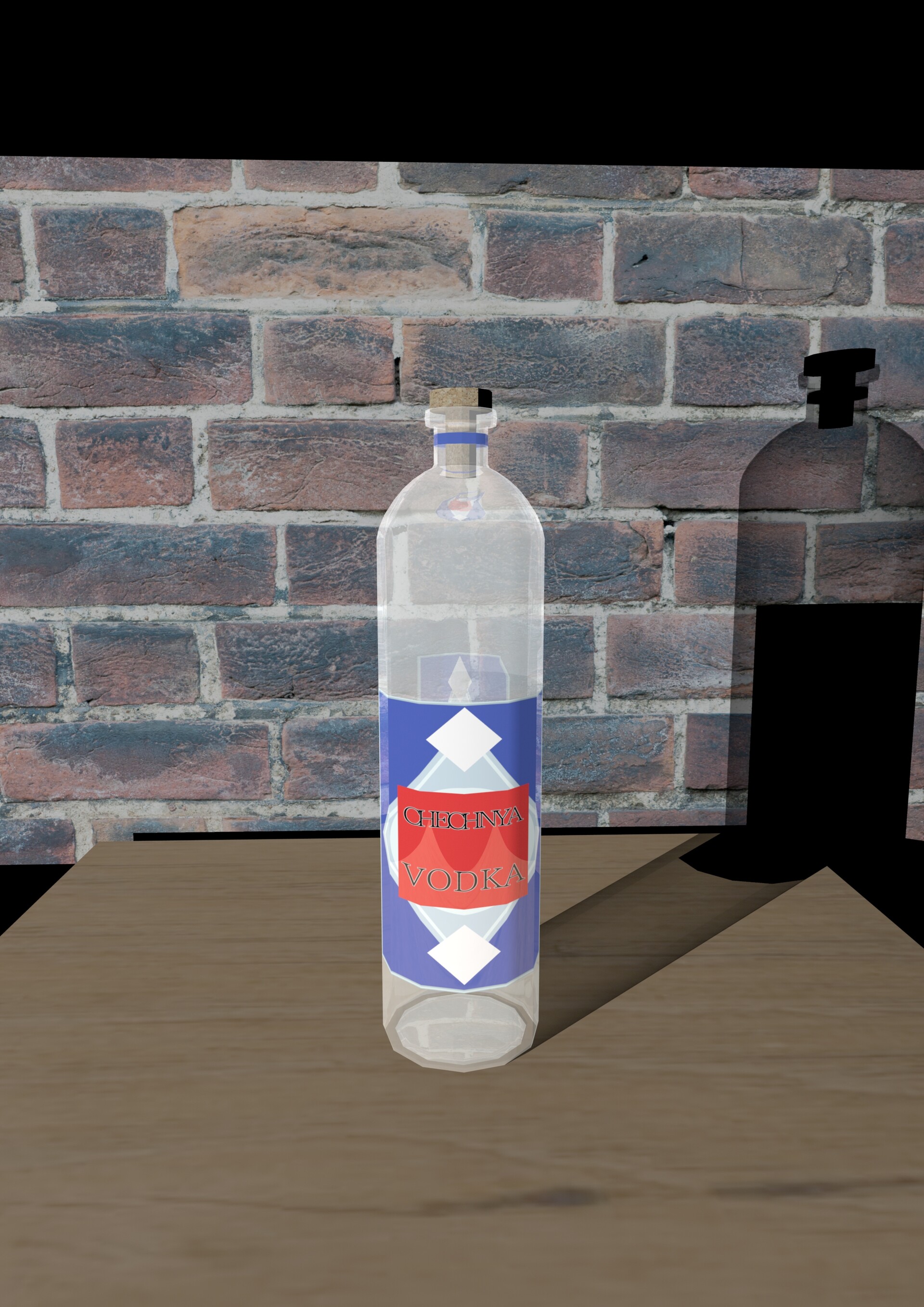 ArtStation - Vodka Bottle with Different Lighting