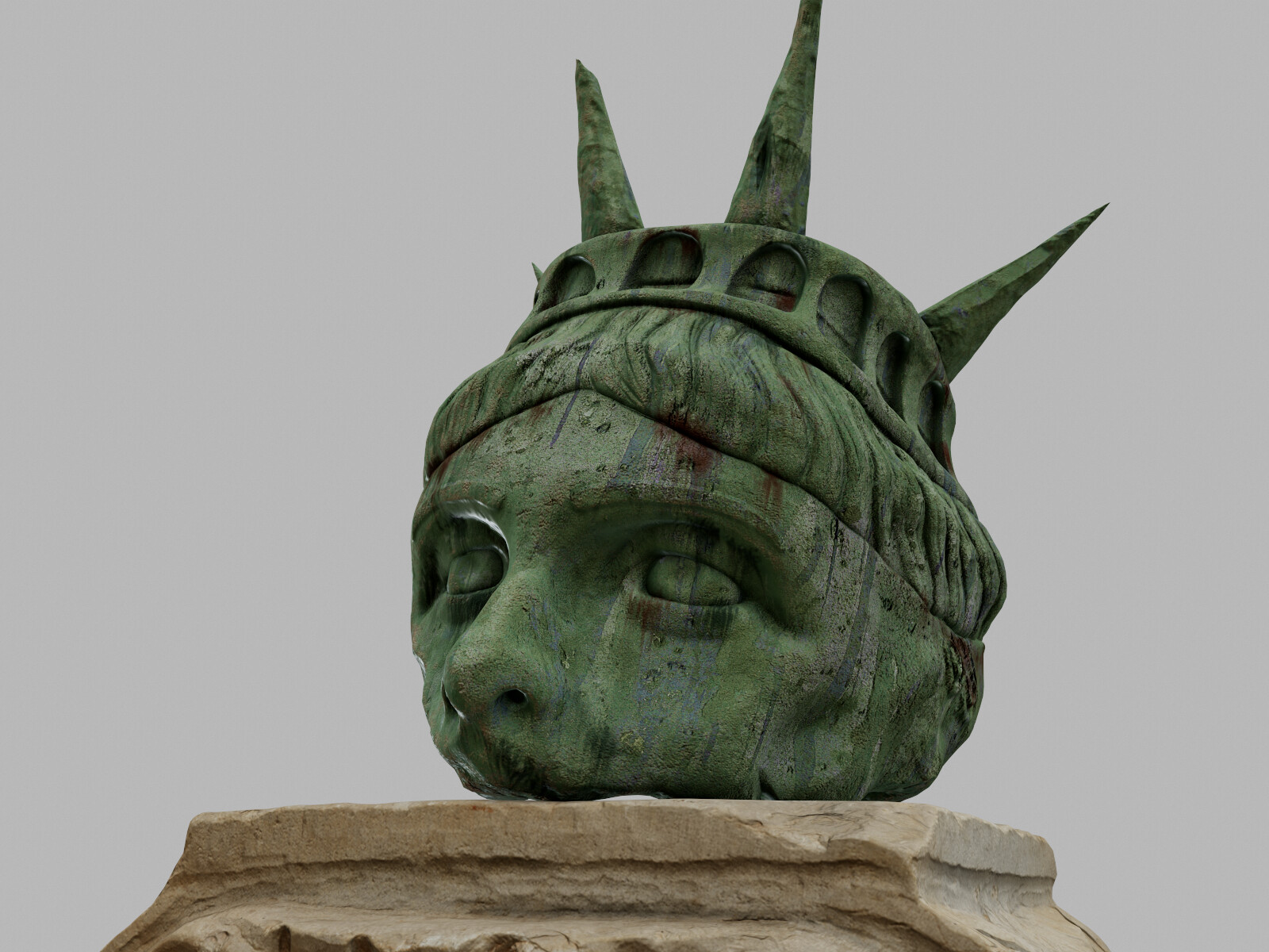 ArtStation - Liberty inspired statue