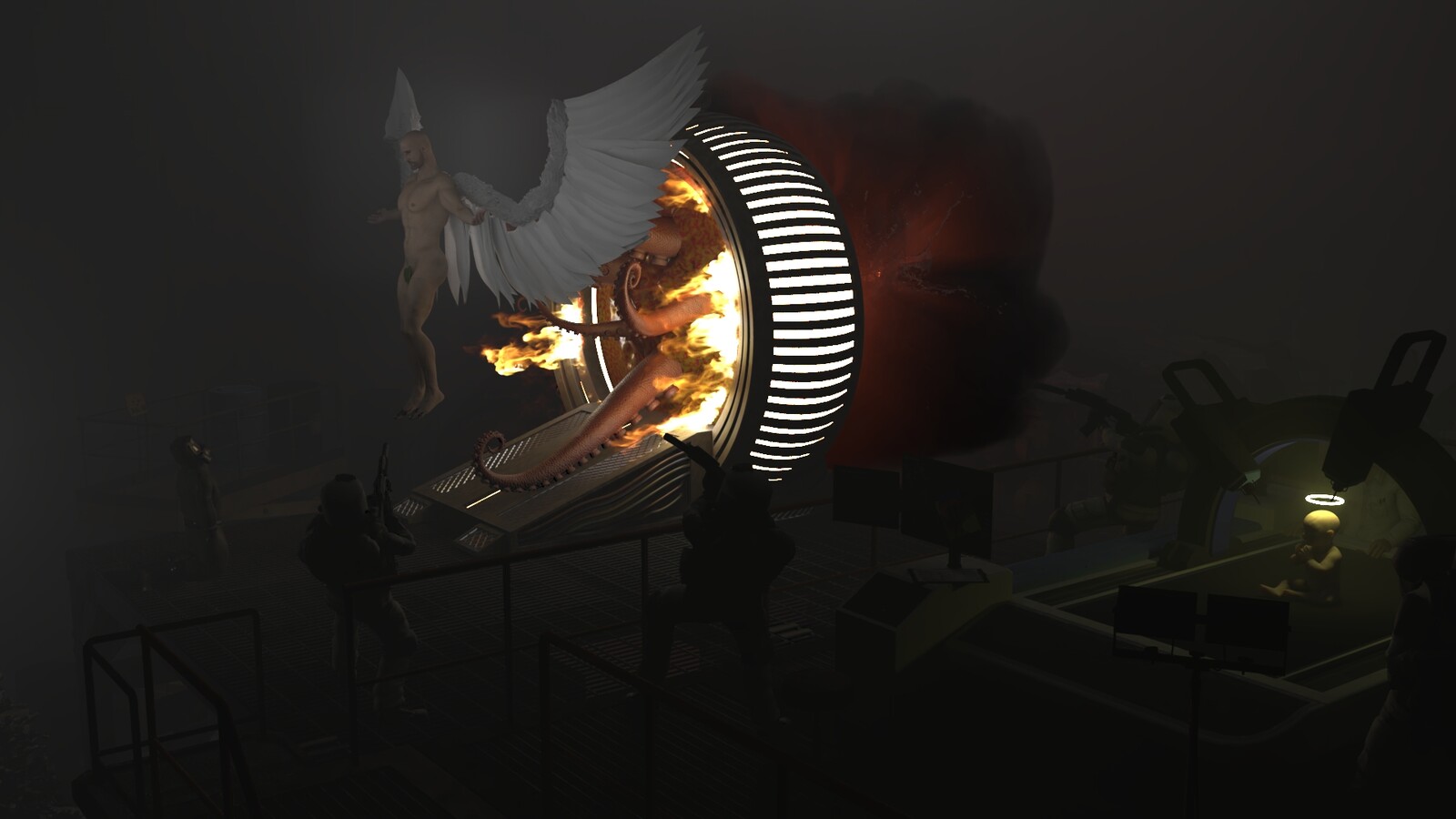 Aedan Diez - Lucifer saving baby Jesus