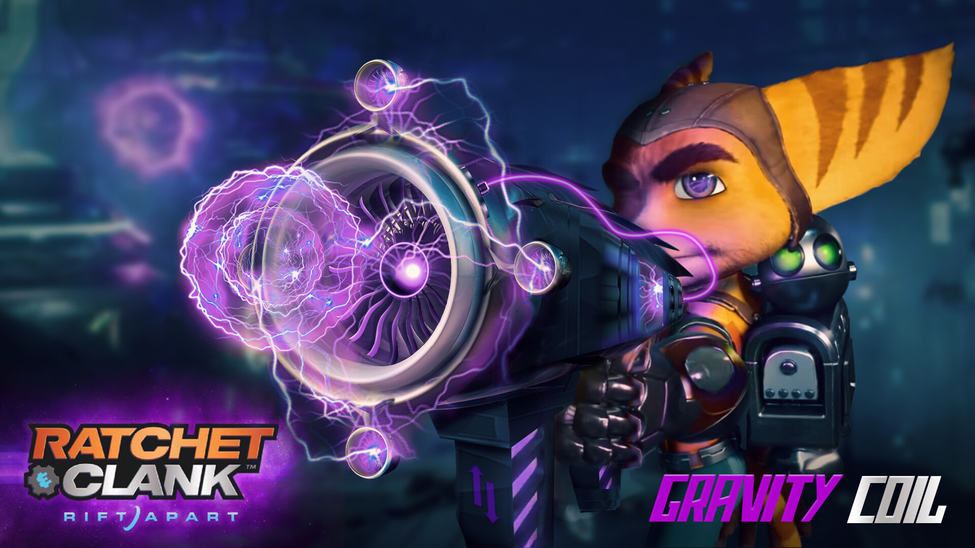 ArtStation - Photomanipulation Ratchet & Clank: Rift Apart Gun design