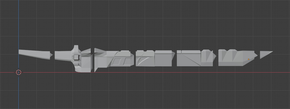 ArtStation - Maki Zenin - 3D sword model