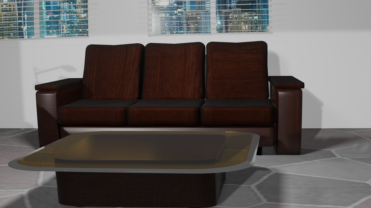 ArtStation - Furniture created in blender