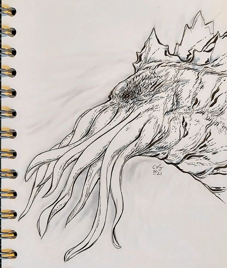 Gabor Csigas - Cthulzilla, AstroMantis, and other sketches