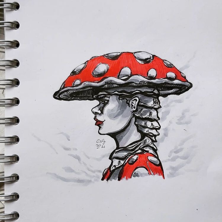 Gabor Csigas - Cthulzilla, AstroMantis, and other sketches