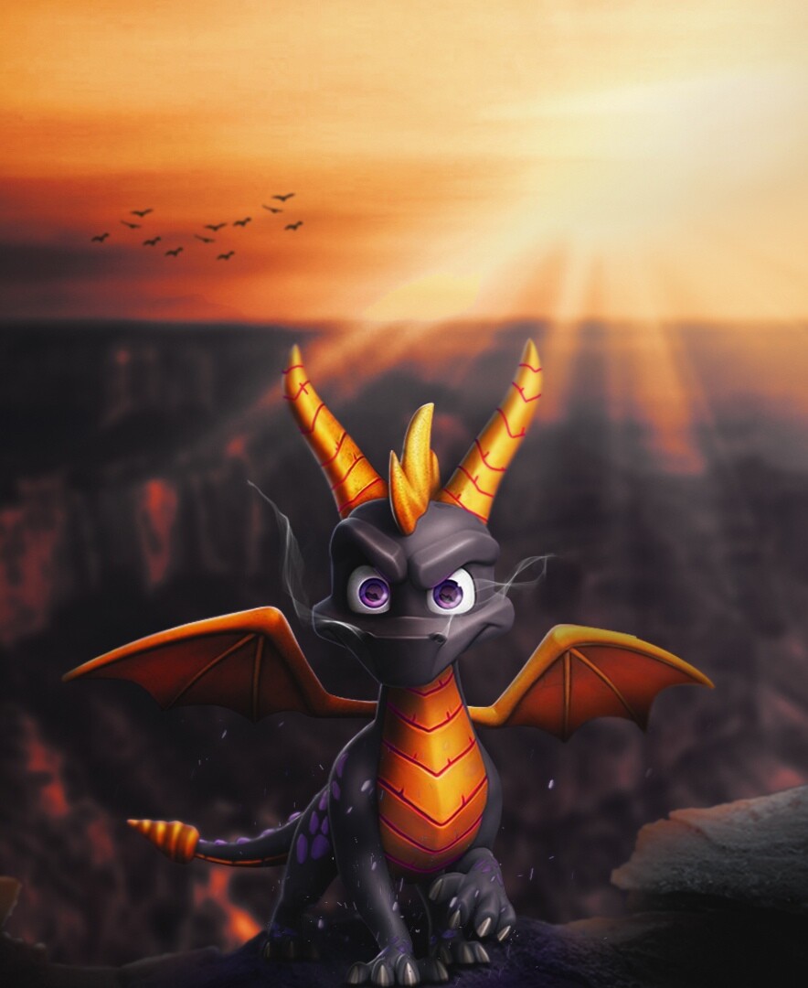ArtStation - Photomanipulation Dark Spyro