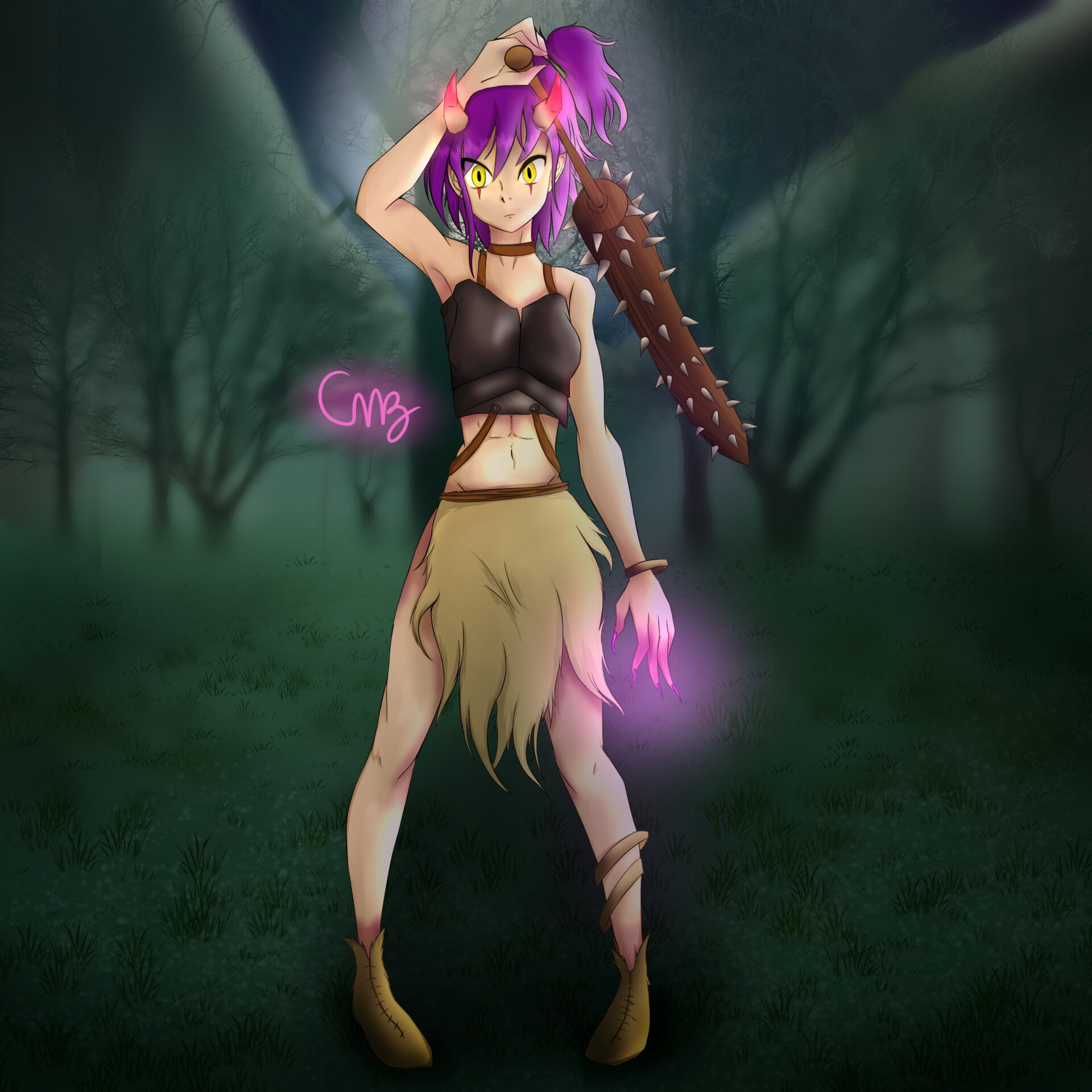 ArtStation - Purple Oni