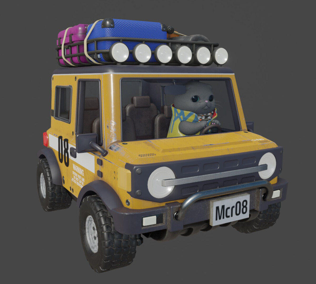 ArtStation - Driving Cats