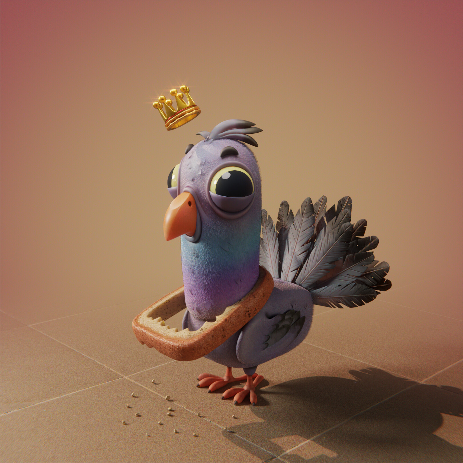 ArtStation - Poku the pegion