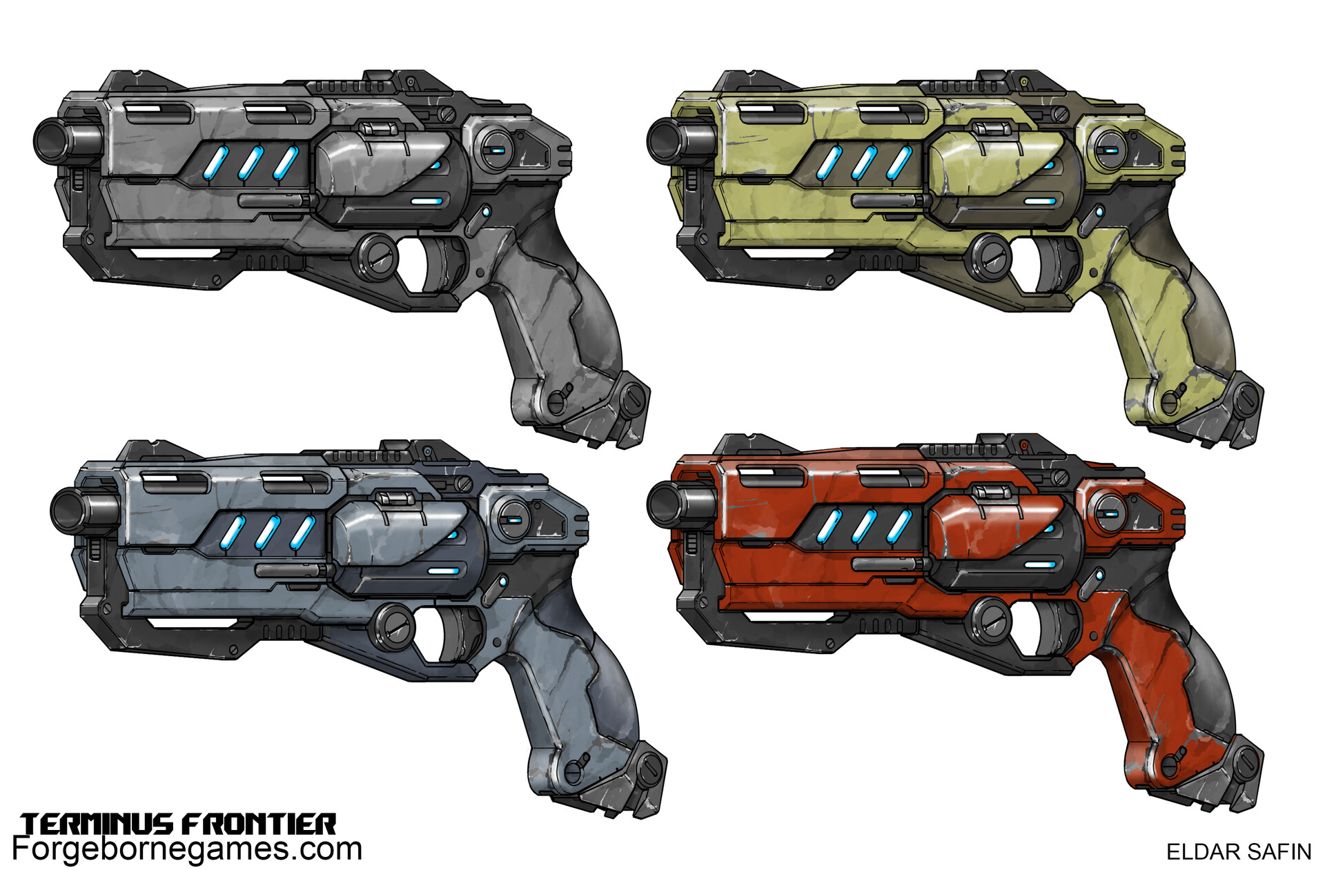 ArtStation - Terminus Frontier - Revolver concept