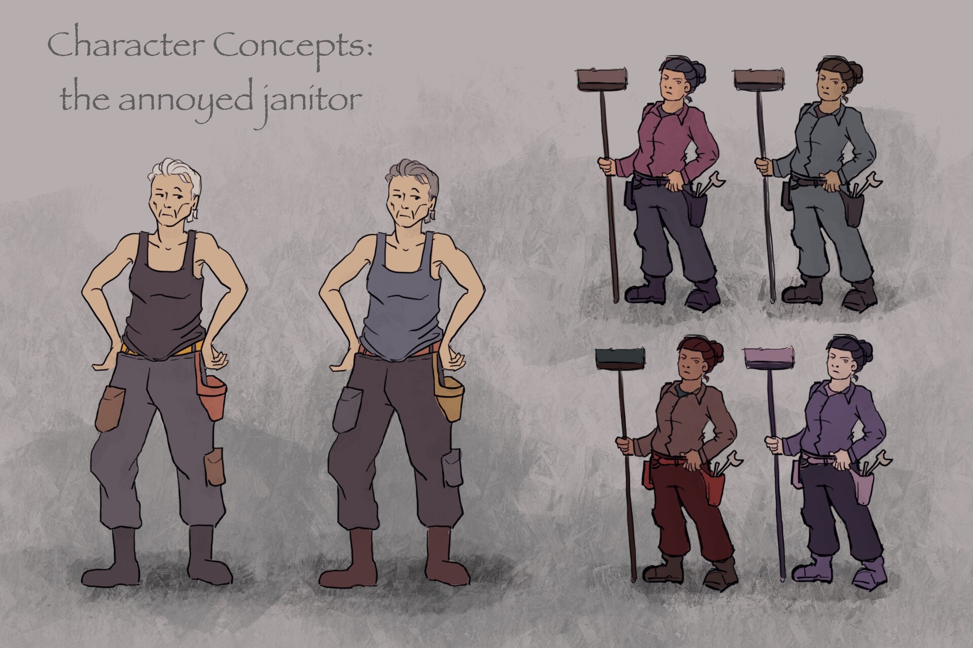 ArtStation - Character Concepts: Janitor, Elias W.
