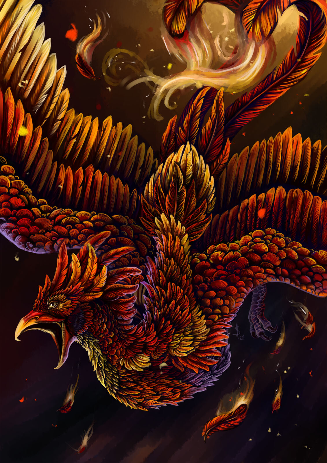 ArtStation - Fly my phoenix