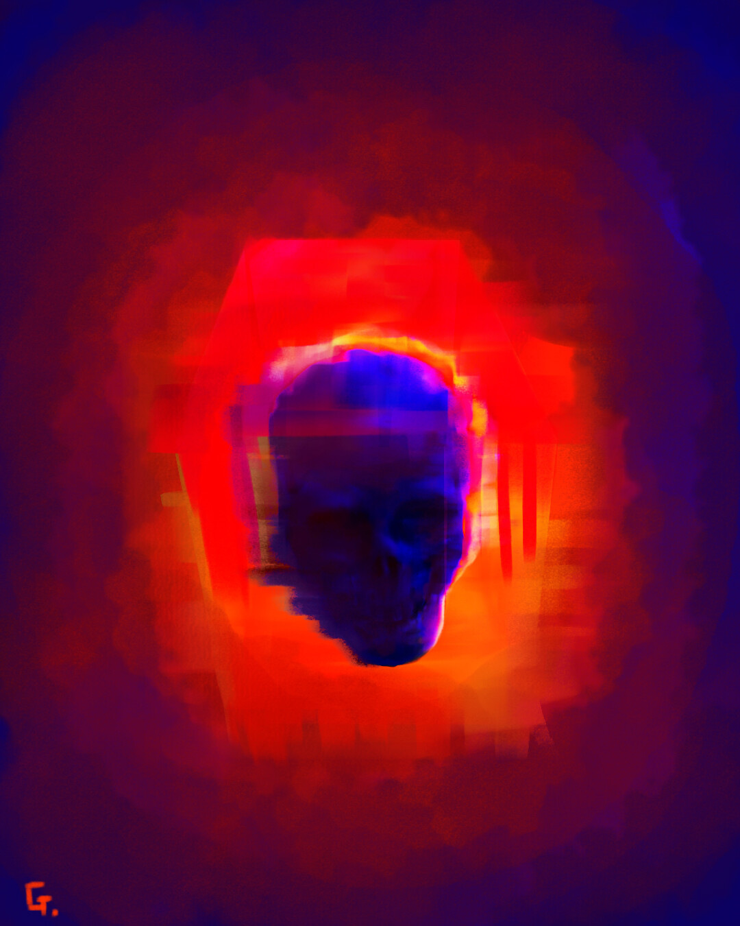 ArtStation - Cursed Skull concept art.