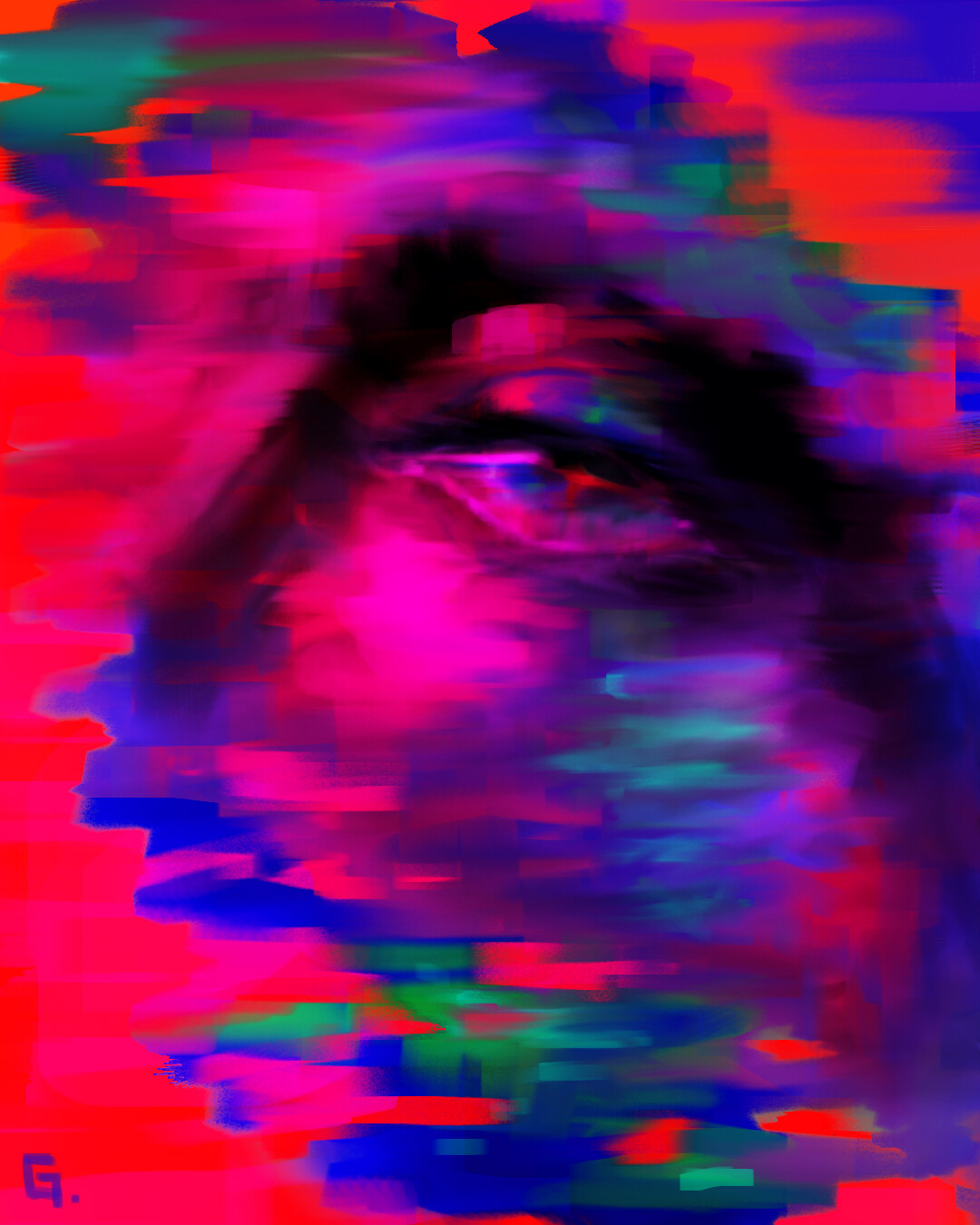 ArtStation - One eye, two gazes.