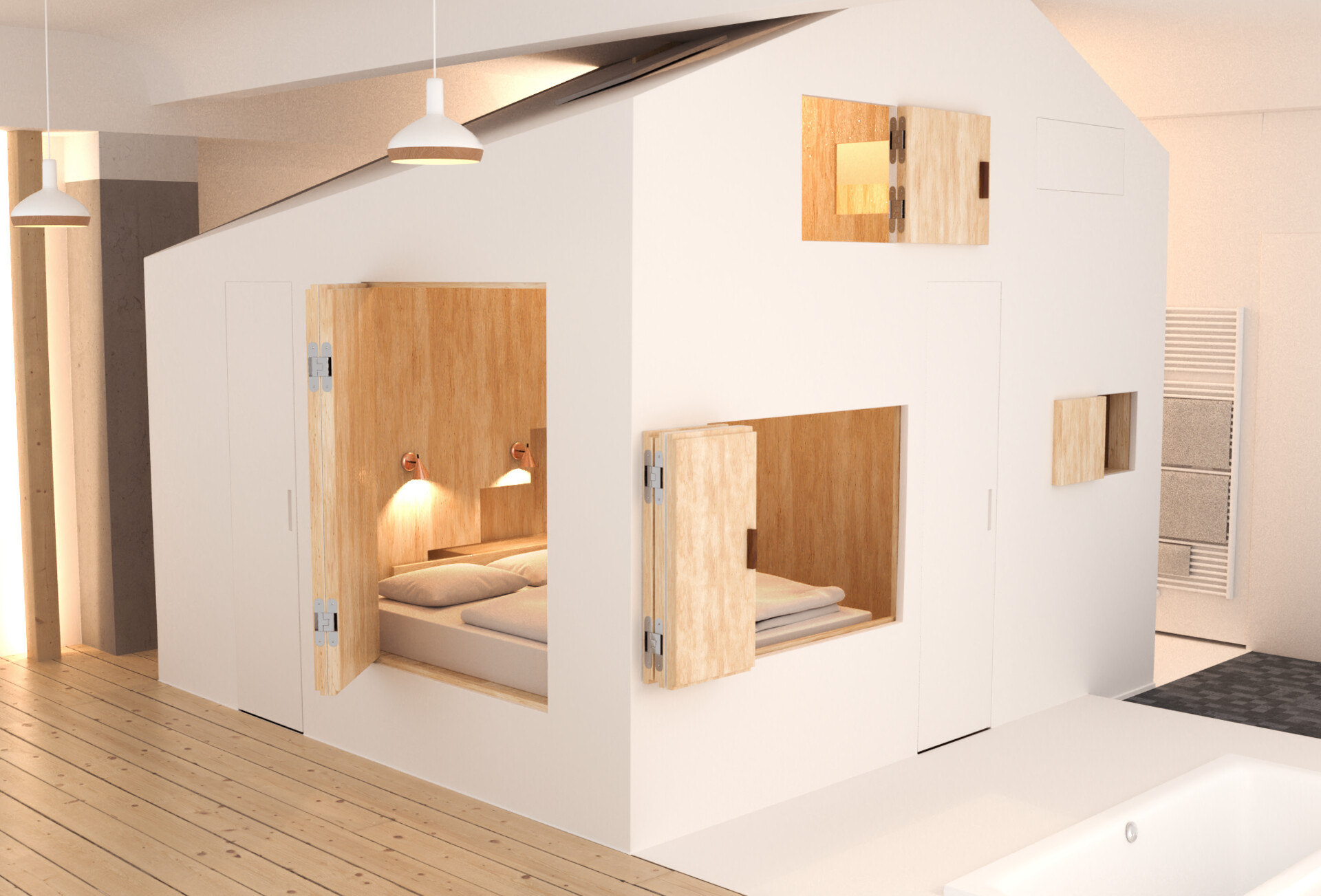 ArtStation - Houseception - architecture project