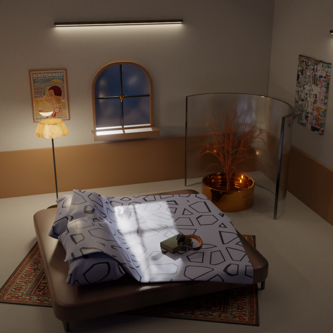 ArtStation - Simple Bedroom Render