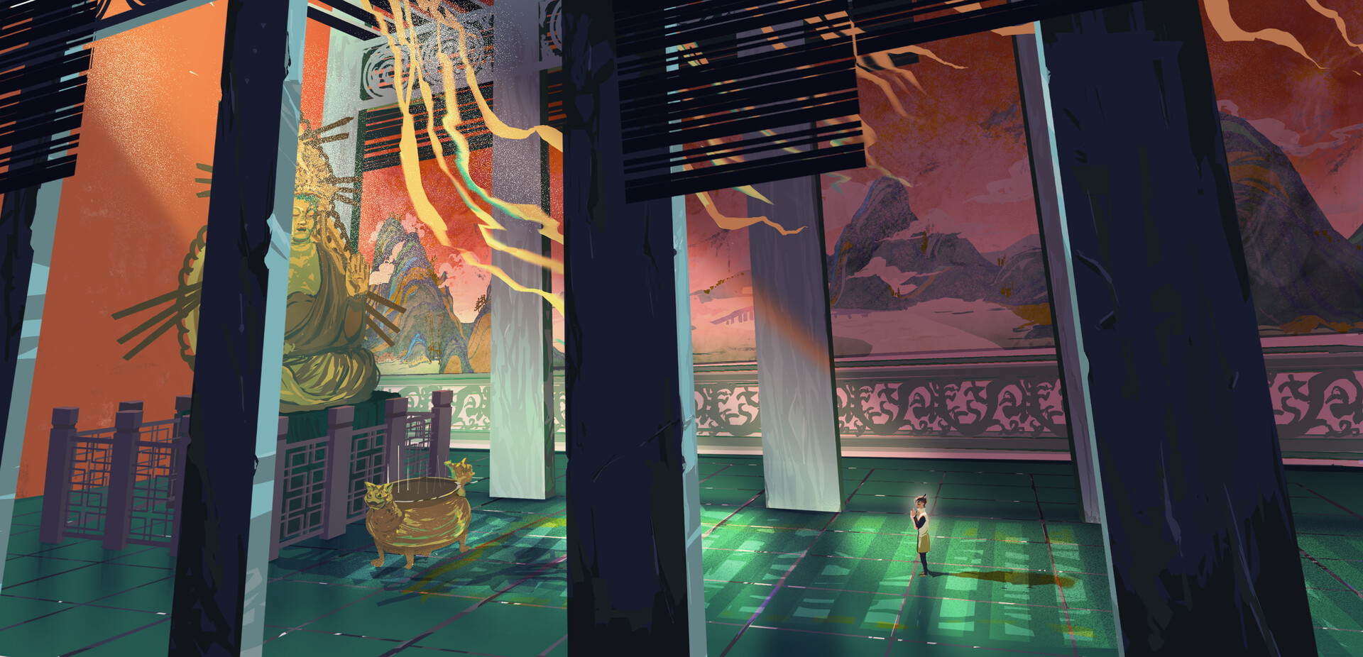 ArtStation - Temple interior design