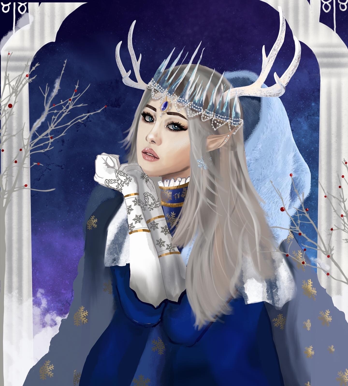 ArtStation - Winter Queen DTIYS