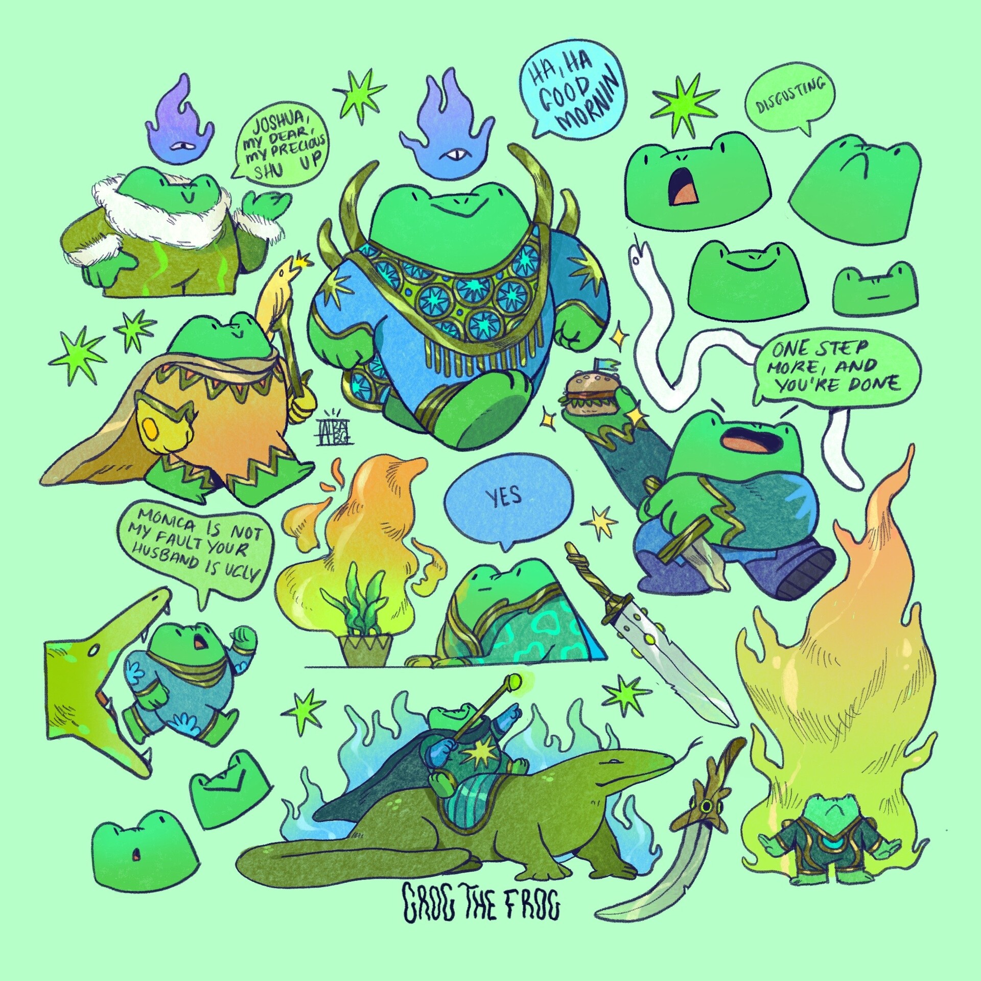 ArtStation - 🐸 Grog the Frog sketches 🐸