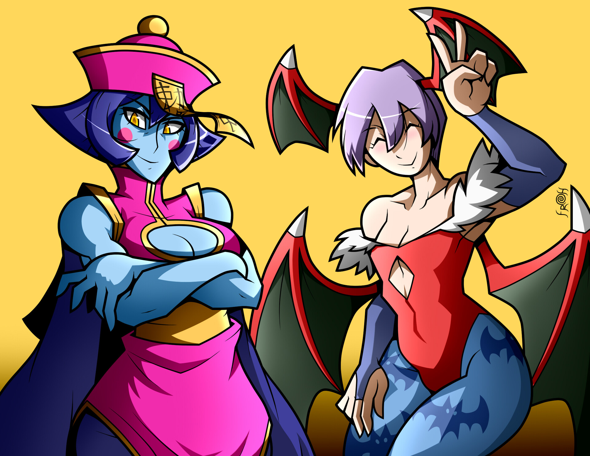 ArtStation - Hsien-Ko and Lilith (Darkstalkers) ArtStation - Hsien-Ko and Lilith (Darkstalkers)