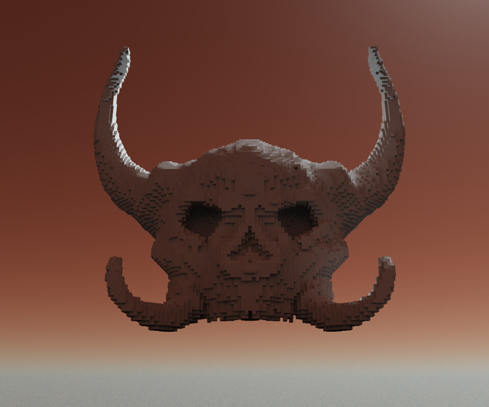 ArtStation - Demon Skull