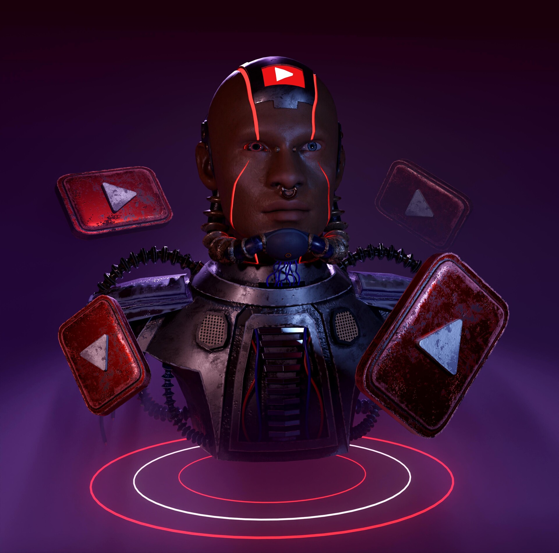 ArtStation - humanization of YouTube