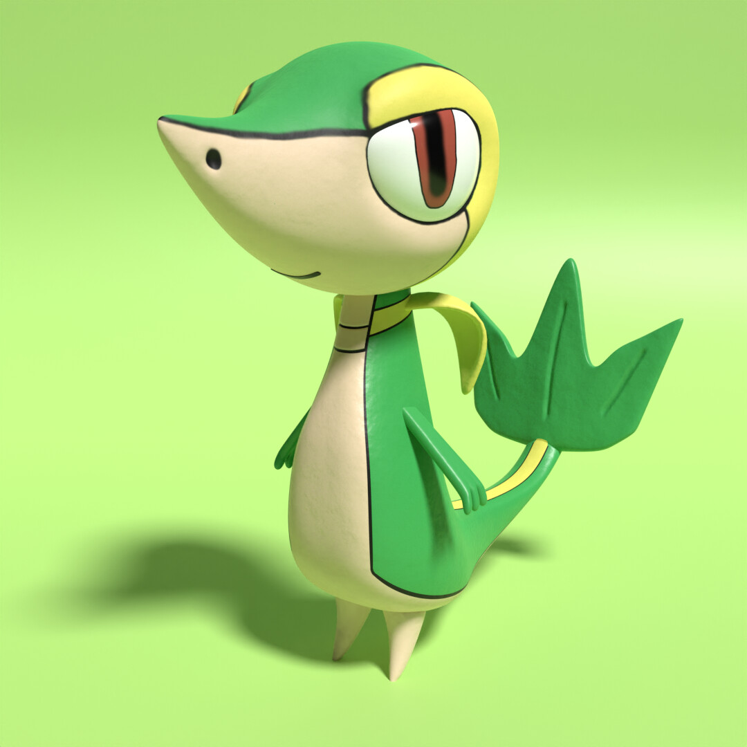 ArtStation - #495 Snivy