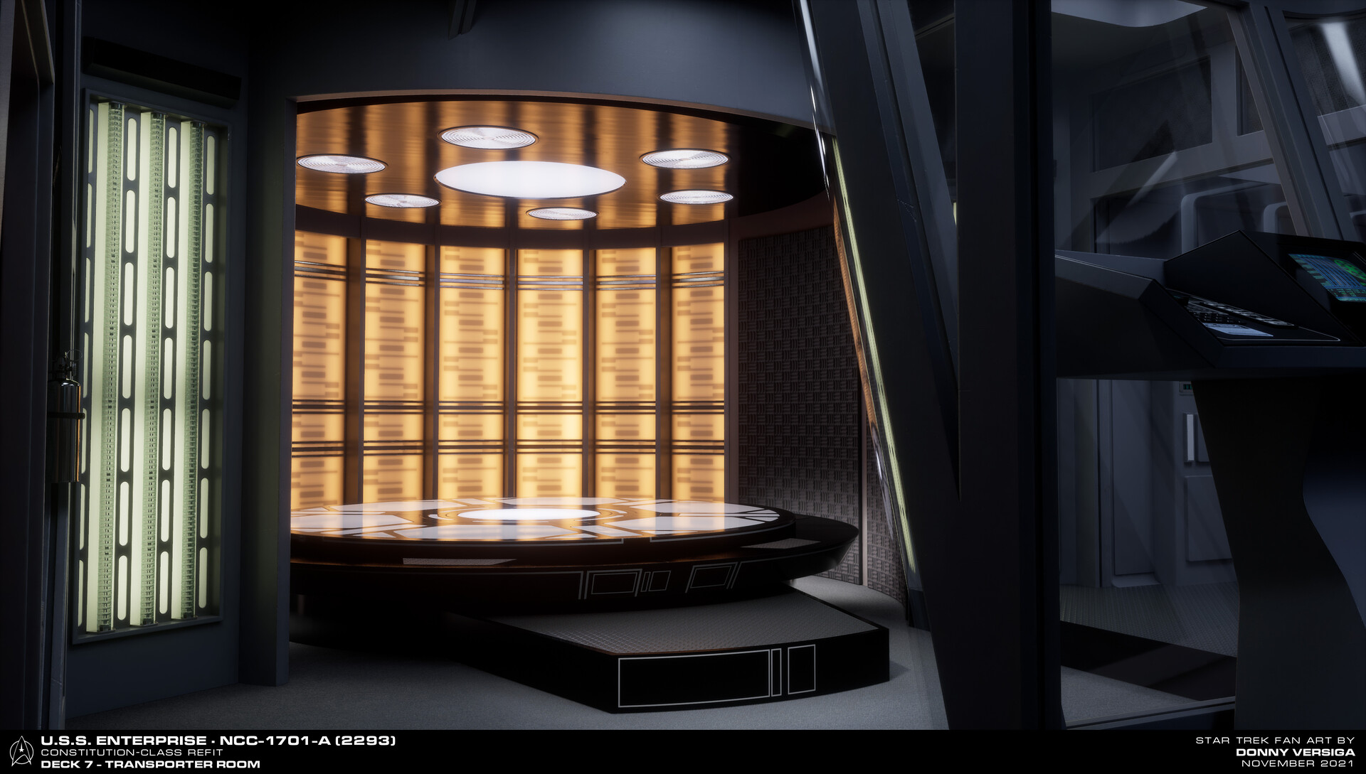 Donny Versiga - U.S.S. Enterprise NCC-1701-A Transporter Room -- Star ...