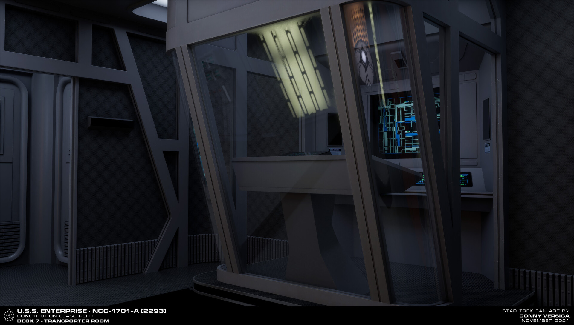 Donny Versiga - U.S.S. Enterprise NCC-1701-A Transporter Room -- Star ...